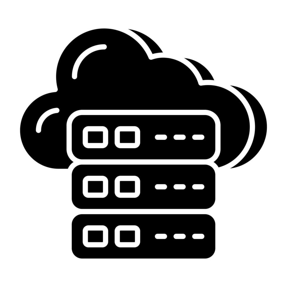 A unique design icon of cloud database 23647477 Vector Art at Vecteezy