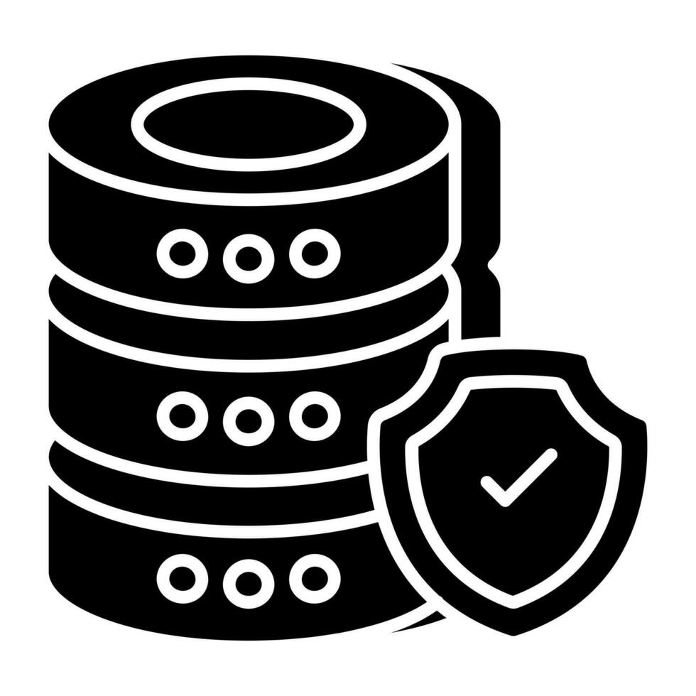 An icon design of database security 23647761 Vector Art at Vecteezy
