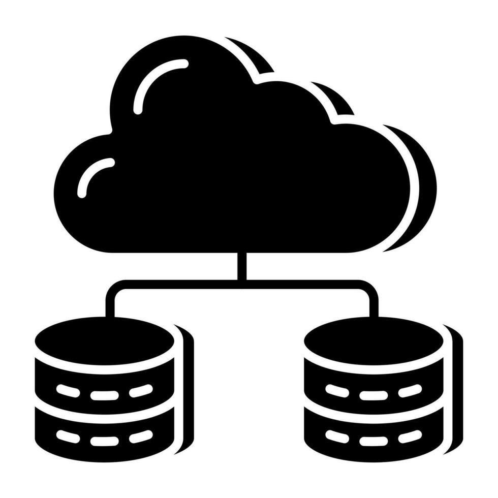 A unique design icon of cloud database 23648063 Vector Art at Vecteezy