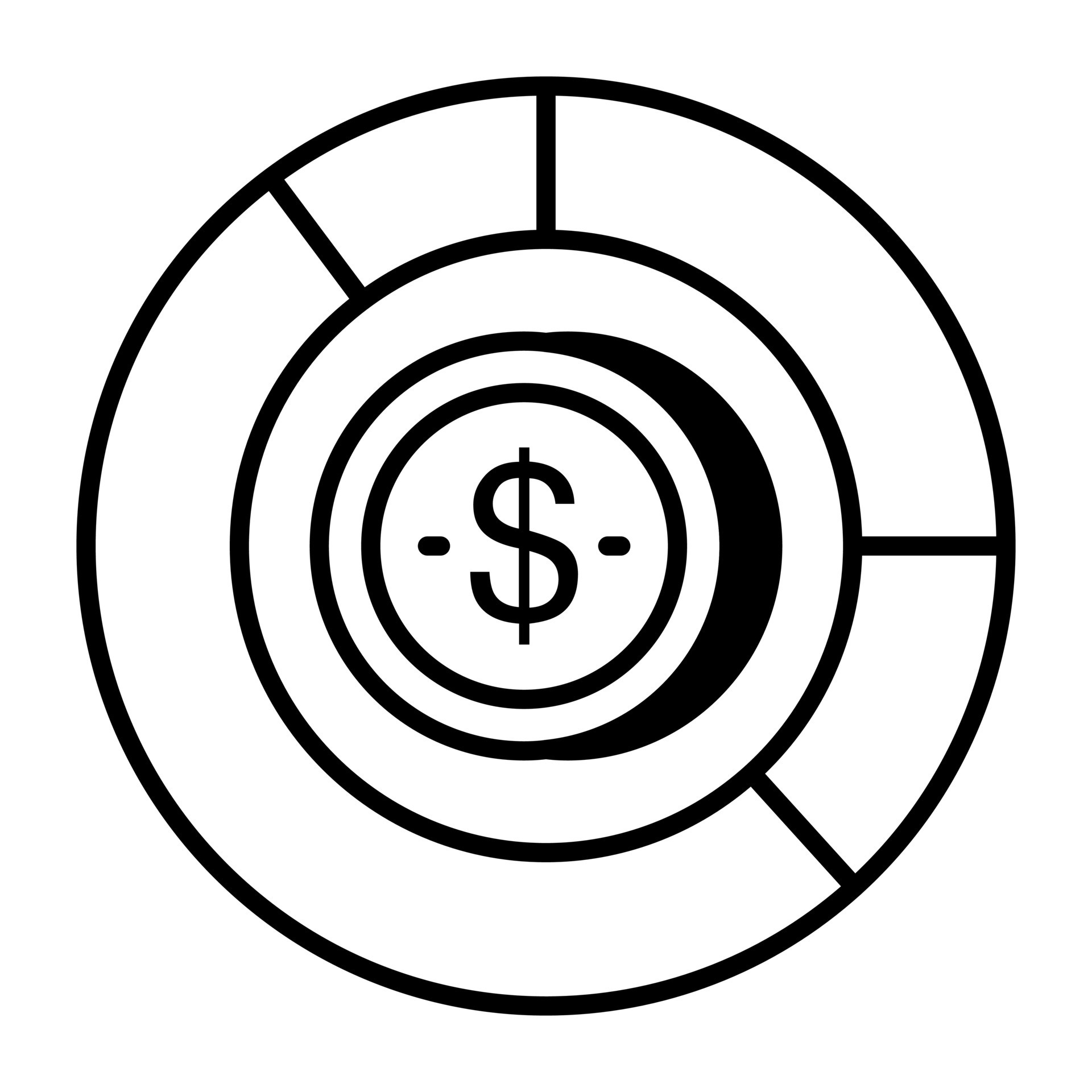 A linear design, icon of financial chart 23648181 Vector Art at Vecteezy