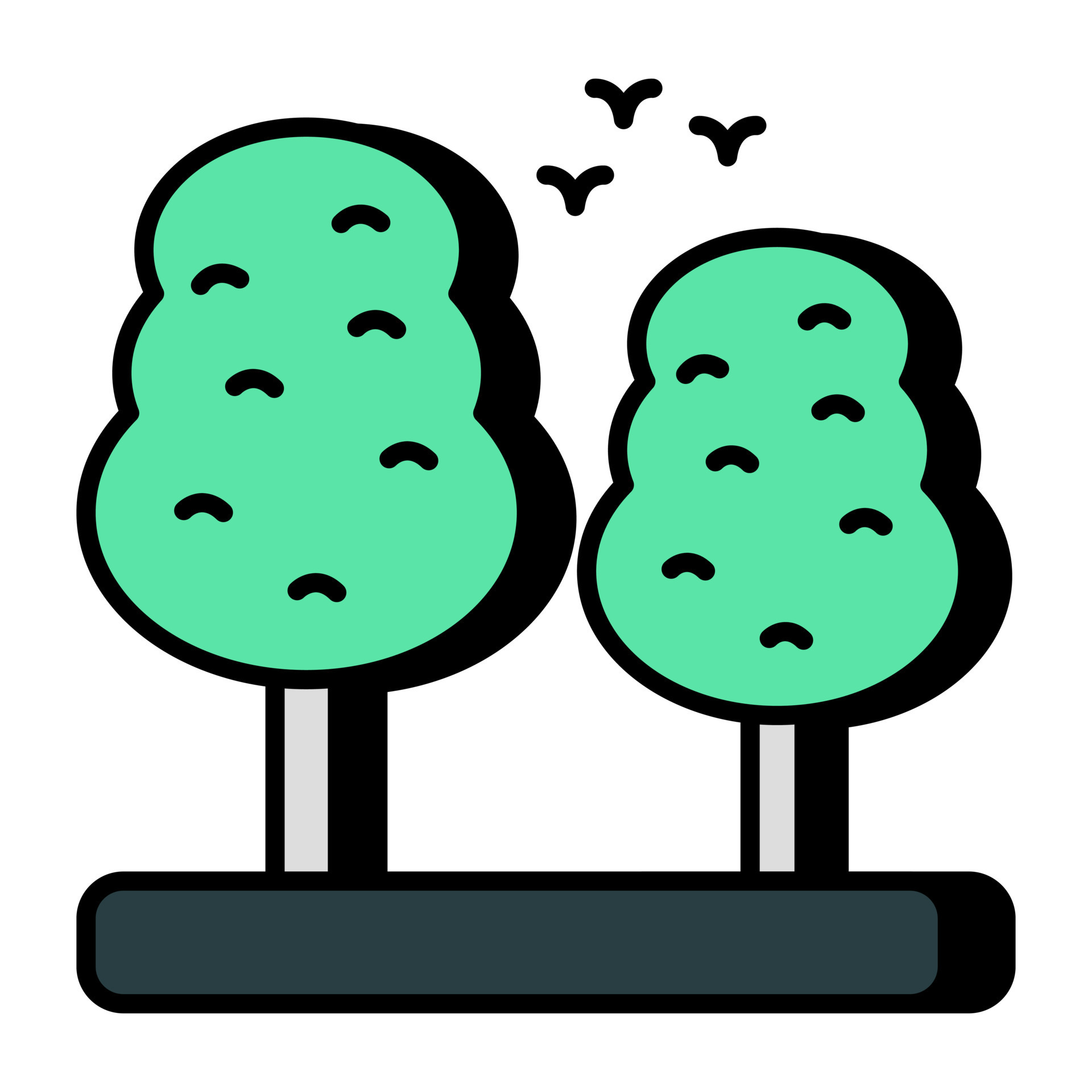 Modern design icon of tree 23648296 Vector Art at Vecteezy