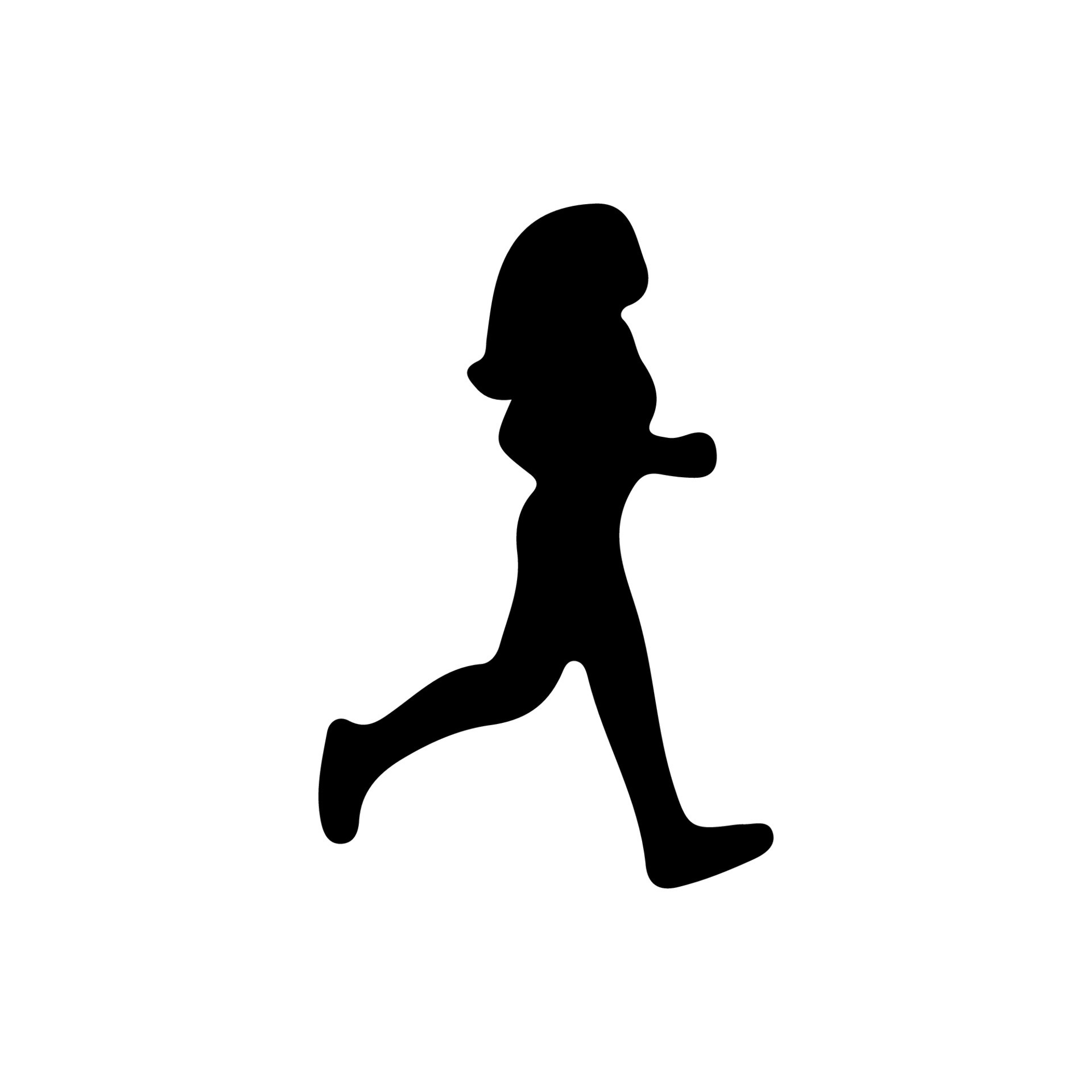 vector runner, silhouette woman running 23648623 Vector Art at Vecteezy