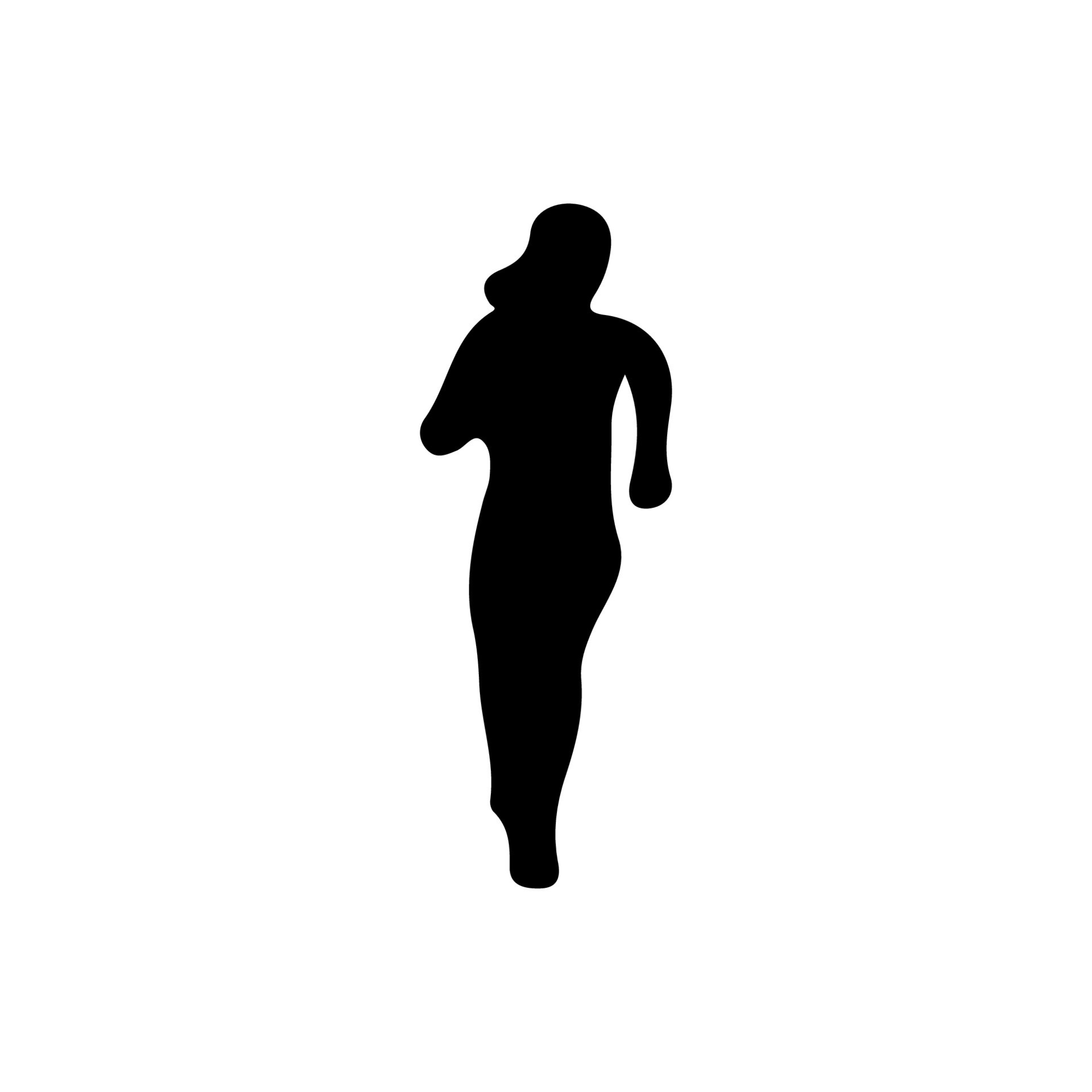 vector runner, silhouette woman running 23648625 Vector Art at Vecteezy