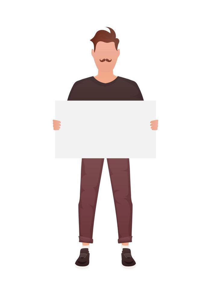 un hombre sostiene un blanco sábana en su manos. aislado. dibujos ... un hombre sostiene un blanco sábana en su manos. aislado. dibujos ...