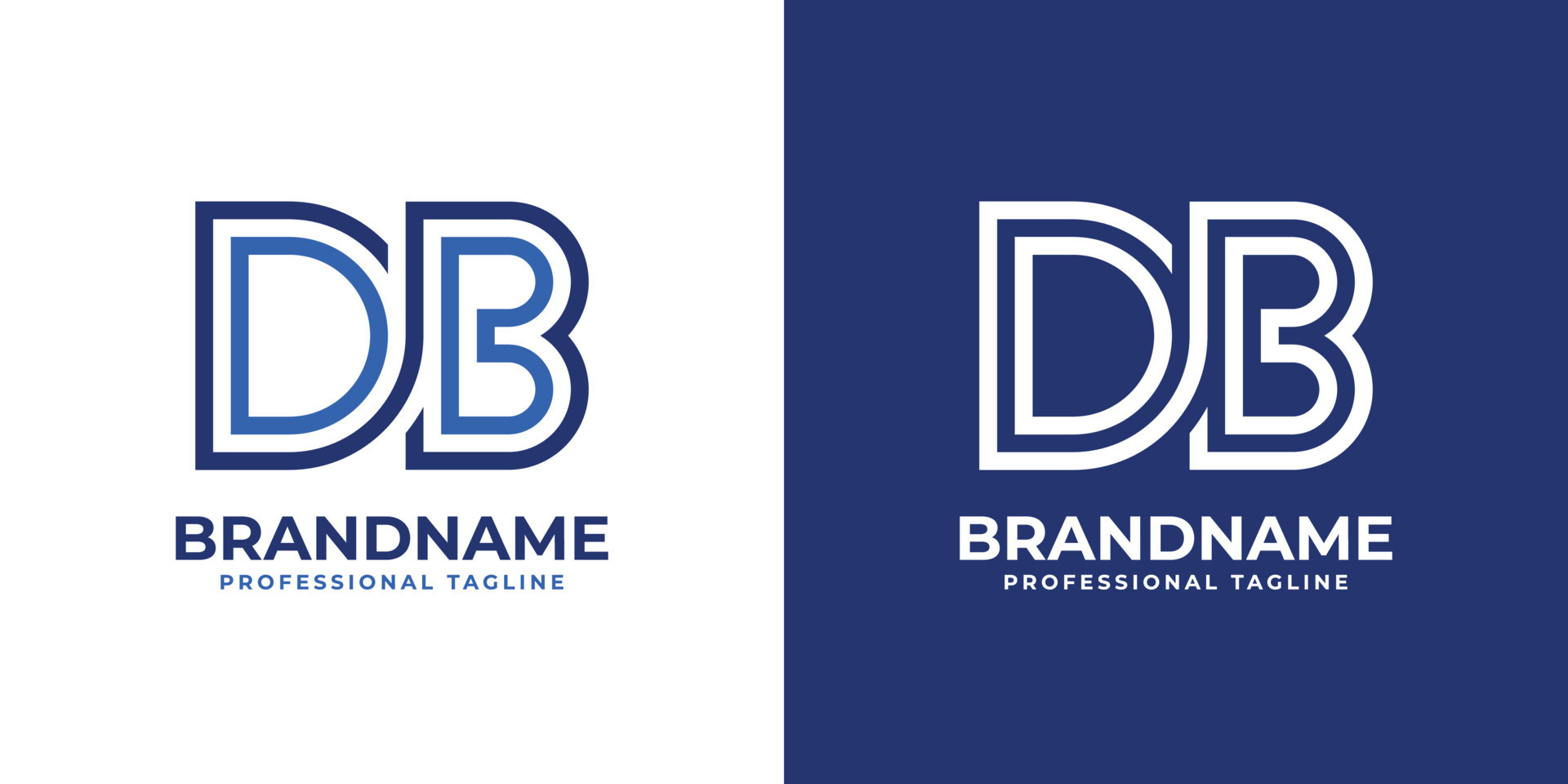 Letter DB Line Monogram Logo, suitable for any business with DB or BD initials. 23649566 Vector ...
