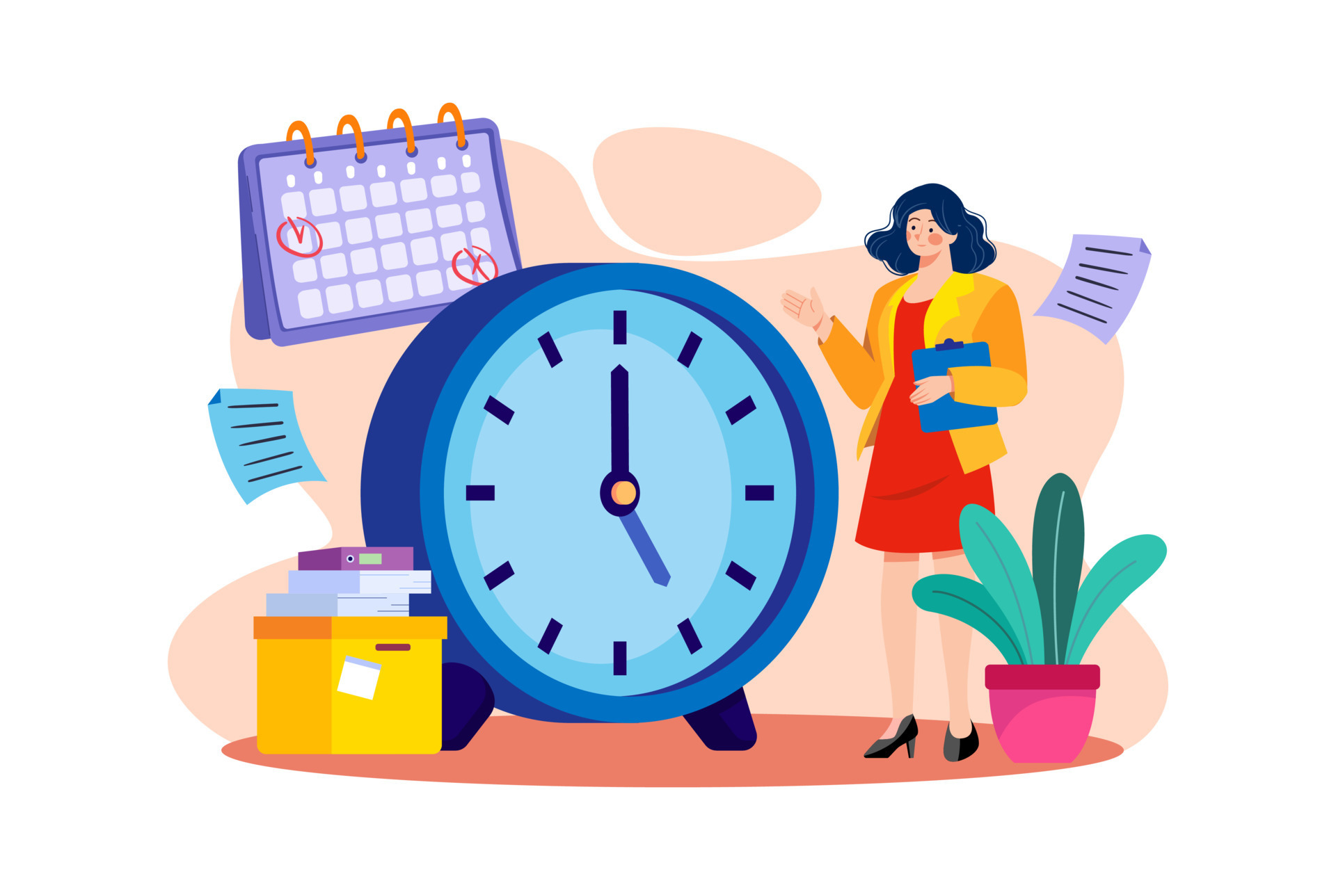 Arrive On Time Clipart