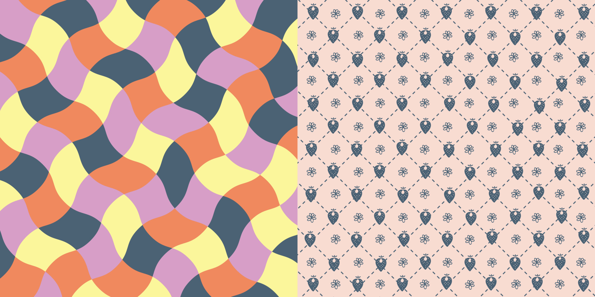 Seamless geometric minimalistic patterns. Simple graphic design. Trendy ...