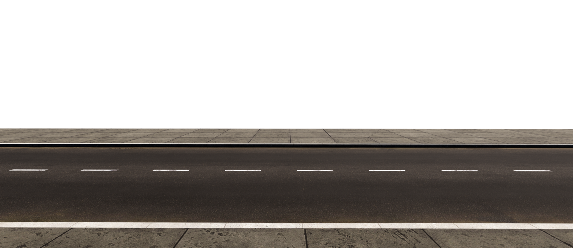 leeren Asphalt Straße mit zwei Bürgersteige im png isoliert auf ... leeren Asphalt Straße mit zwei Bürgersteige im png isoliert auf ...
