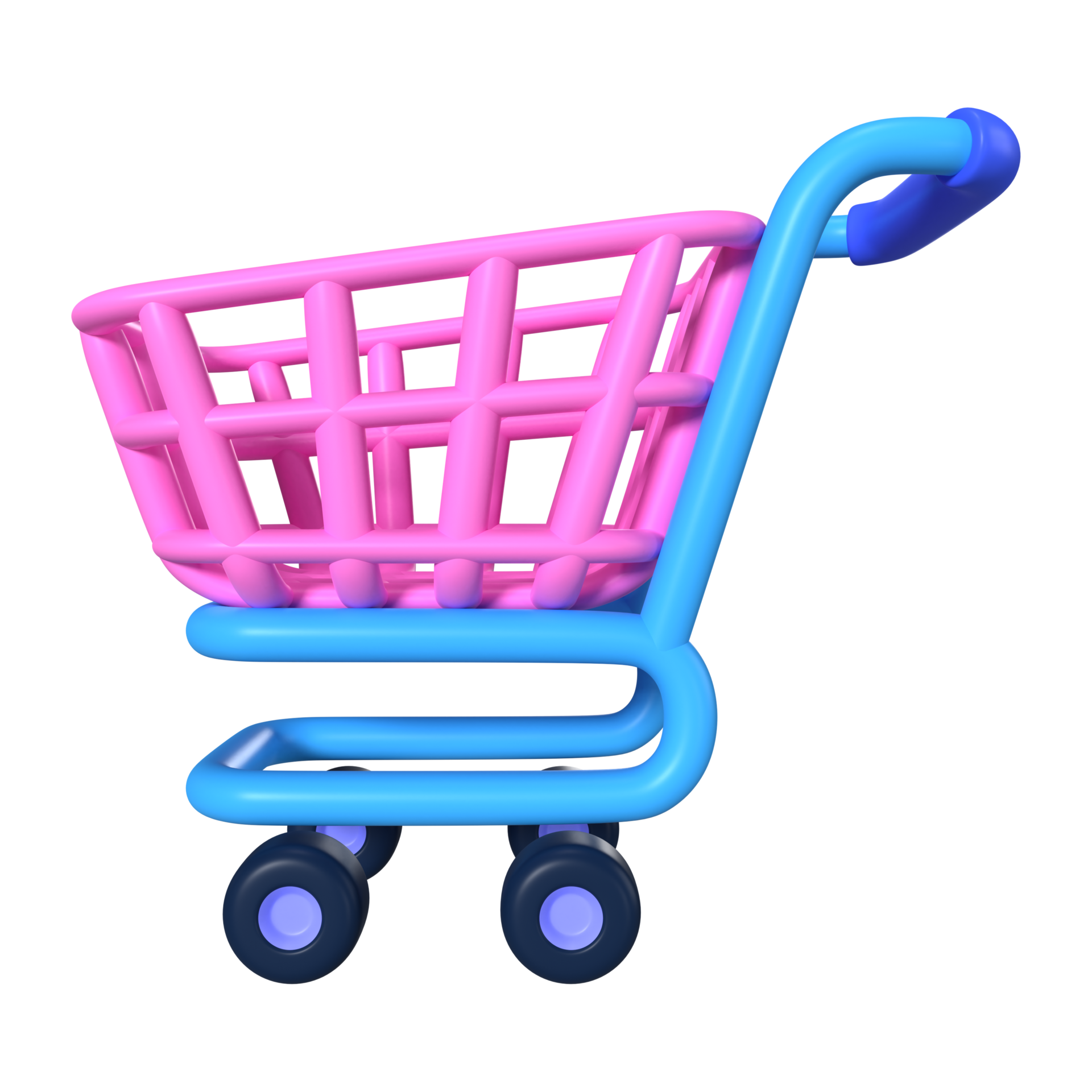 Empty Shopping Cart 3d Illustration Icon 23652510 Png