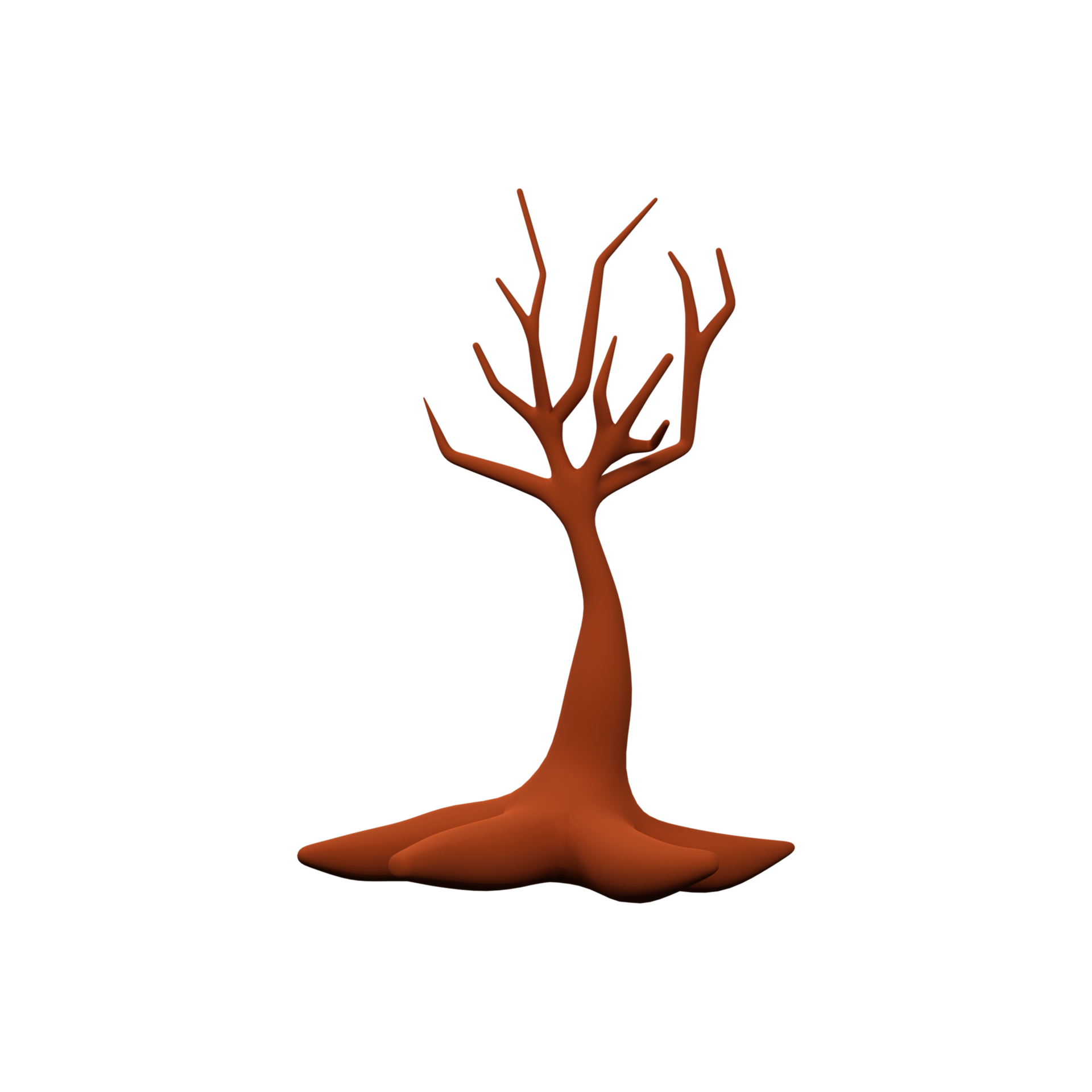 3D Render of Brown Bare Tree Element On White Background. 23656235 PNG