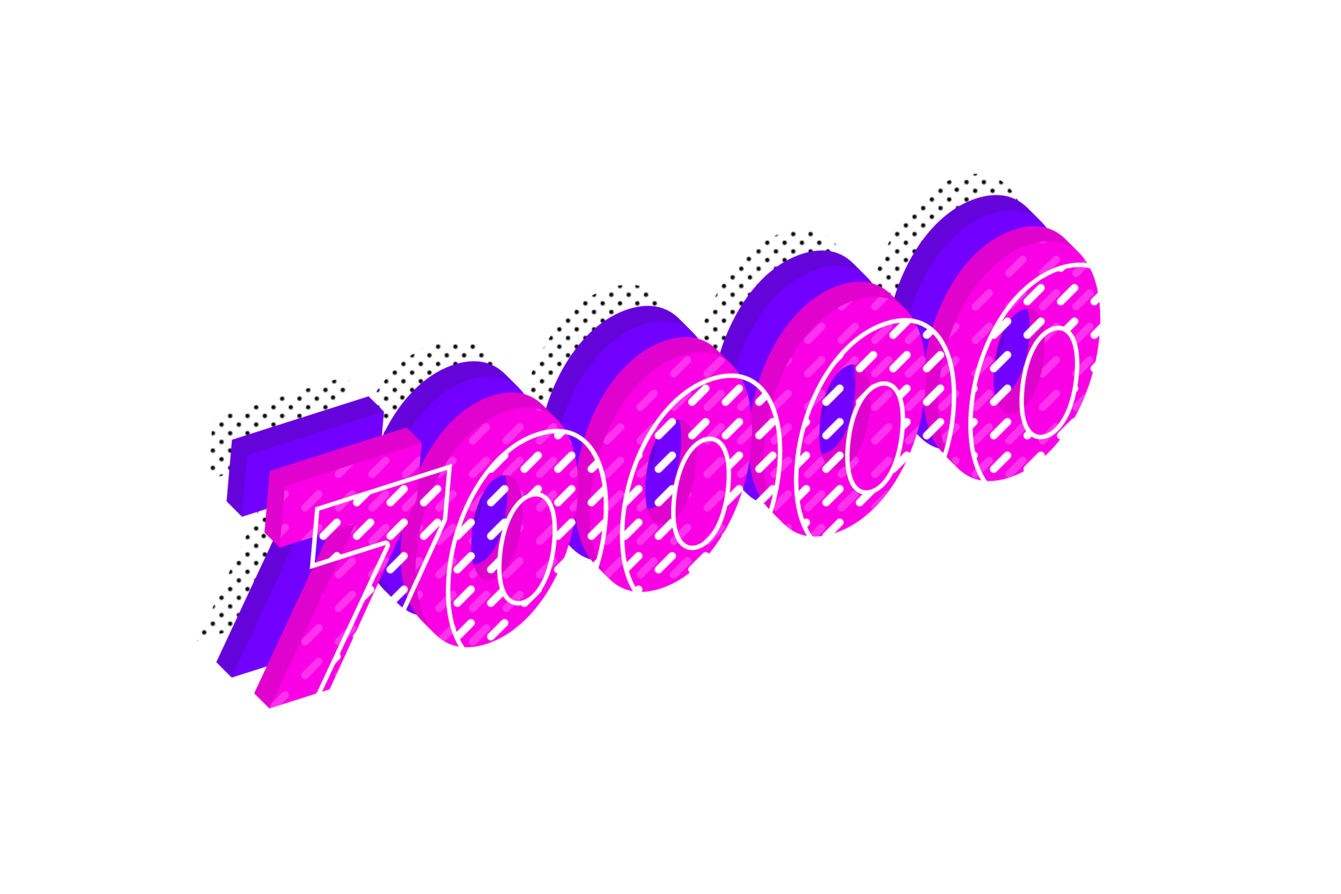 70000 subscribers celebration greeting Number with multi layer design ... 70000 subscribers celebration greeting Number with multi layer design ...