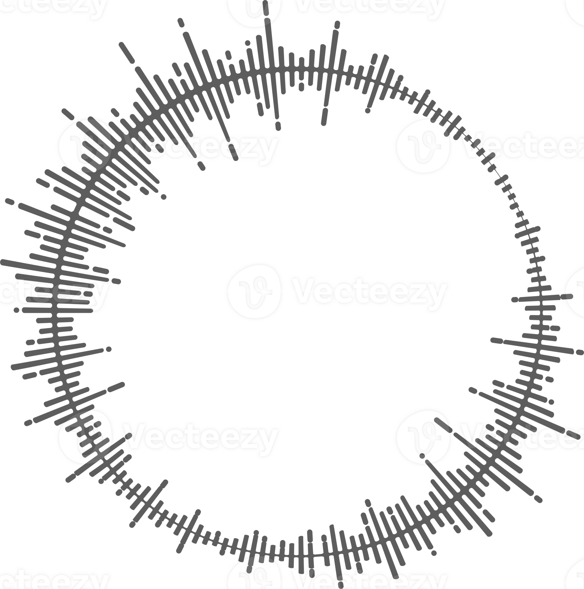Circle Music Soundwave Circular Equalizer Round Audio Spectrum Graphic Shape Concentric Beat