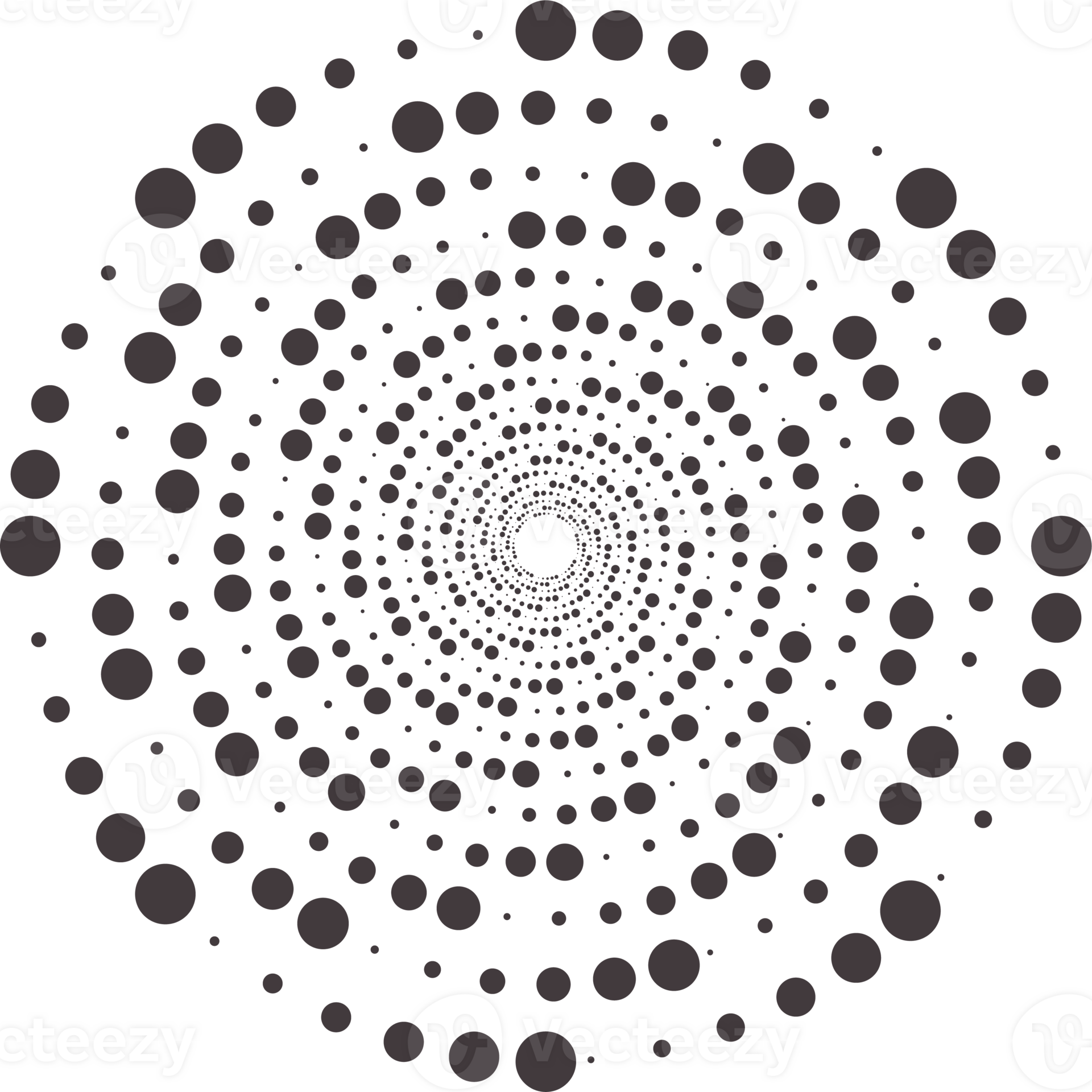 Dotted circles pattern. Abstract half tone graphic. Circular textured ...