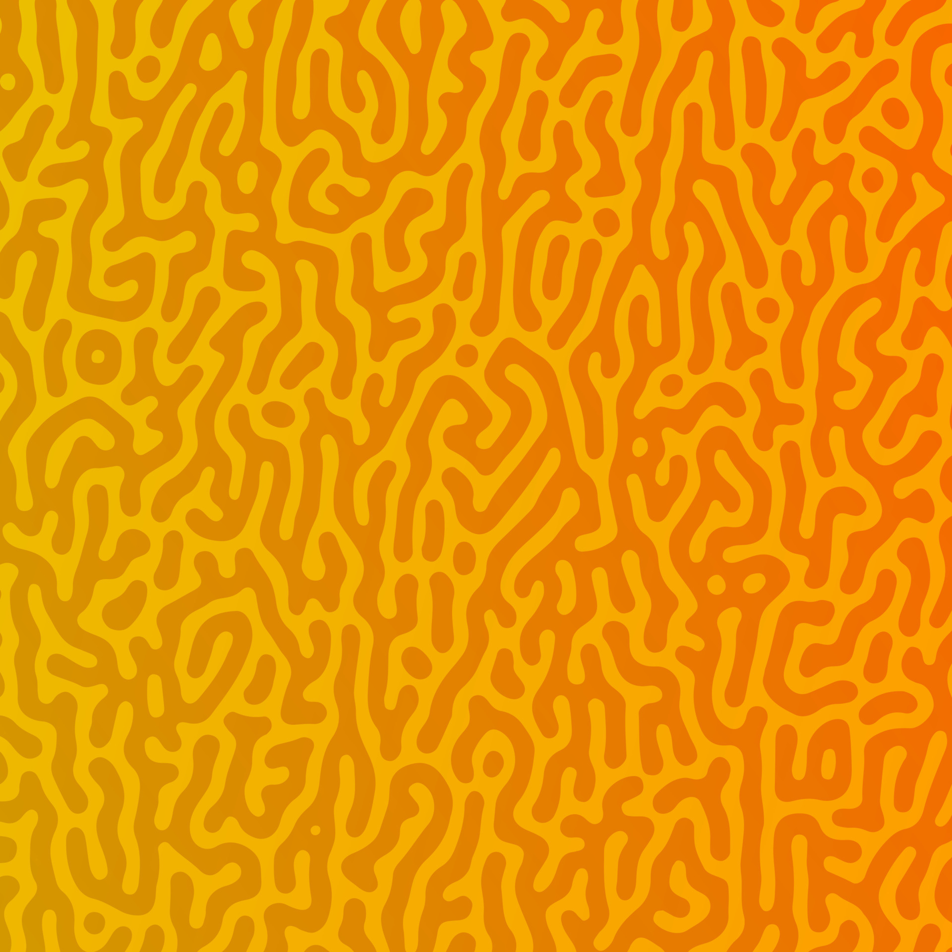 Yellow Turing Reaction Gradient Background Abstract Diffusion Pattern