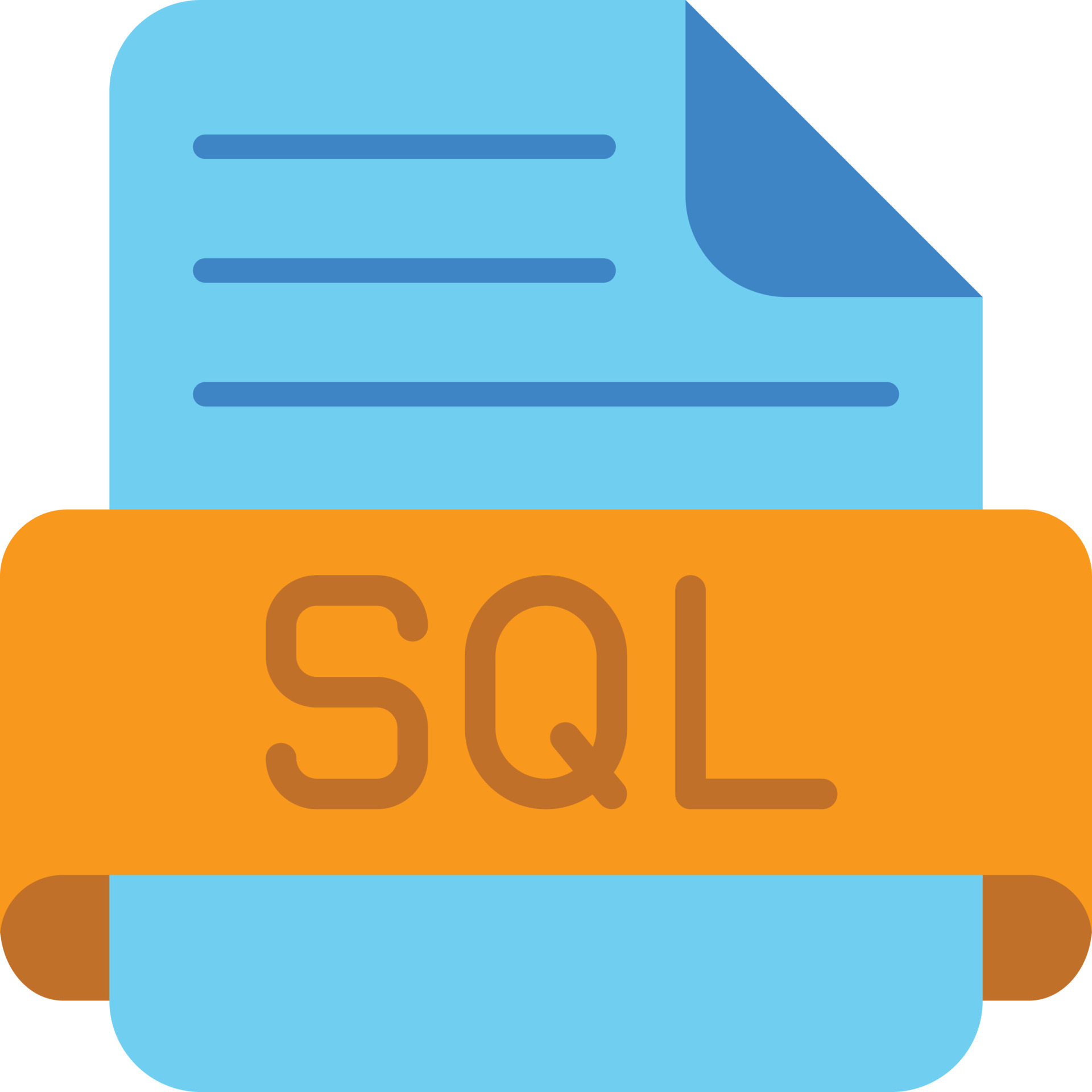 Sql Flat Icon 23660370 Vector Art at Vecteezy