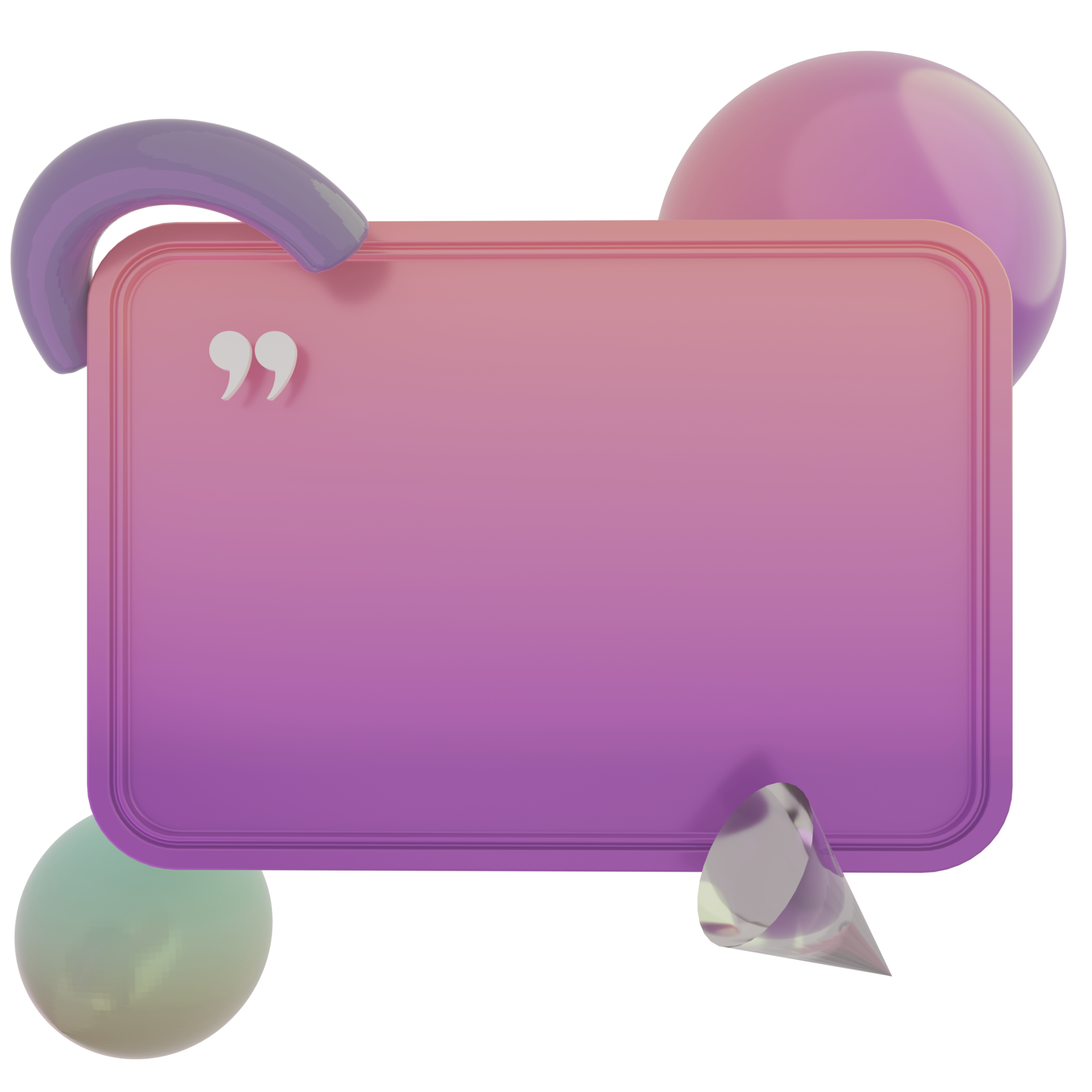 3d text box frame, high quality render 23661236 PNG