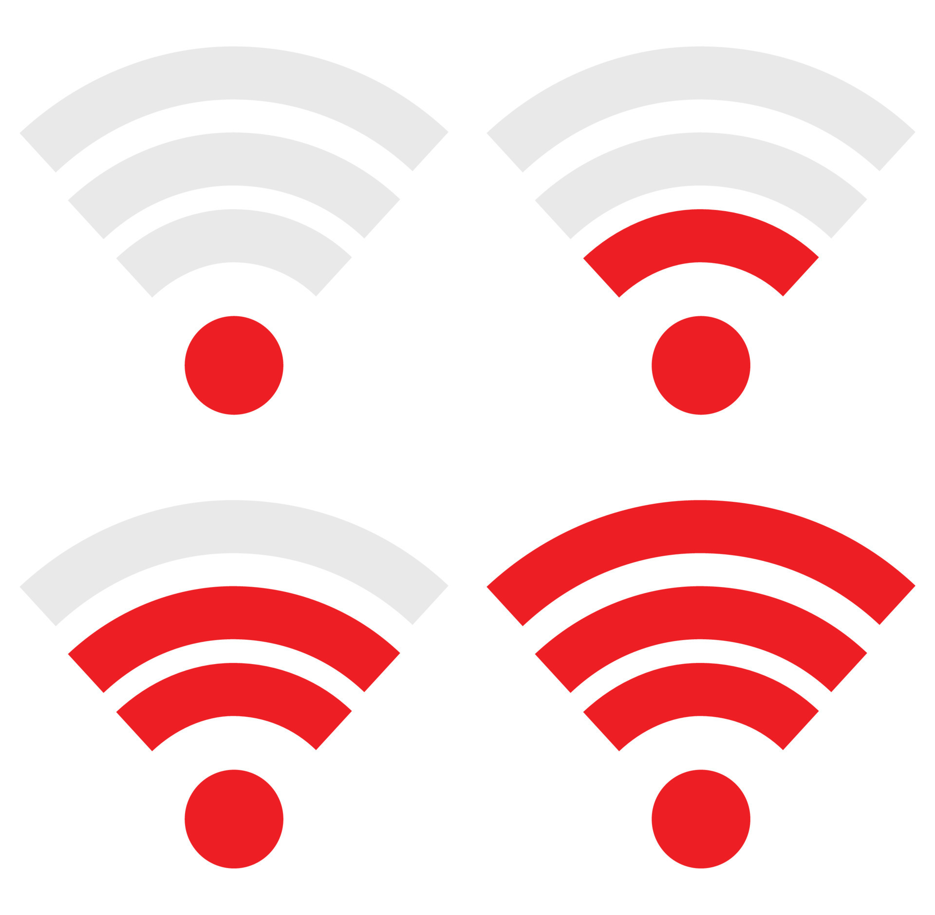 Wi Fi Signal Strength Connection Wireless And Strength Wi Fi Signal Internet Indicator Level