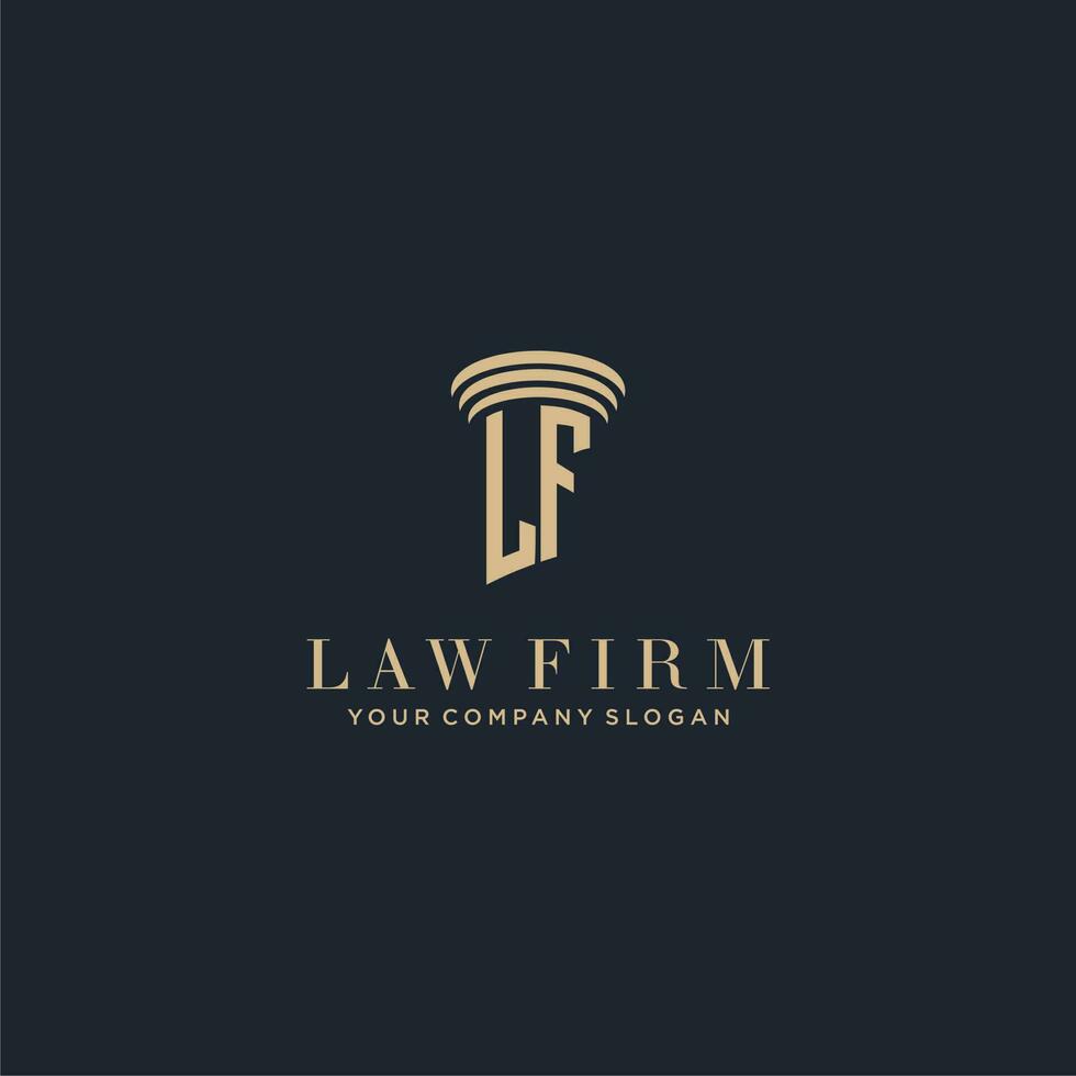 LF initial monogram lawfirm logo with pillar design 23667618 Vector Art ... LF initial monogram lawfirm logo with pillar design 23667618 Vector Art ...