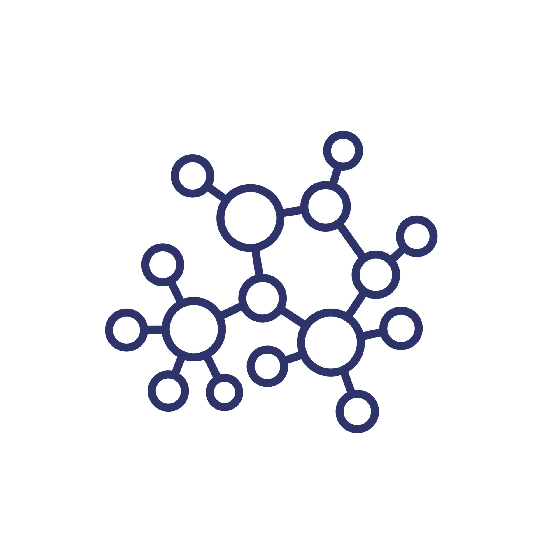Decentralization Decentralized Structure Line Icon 23670903 Vector Art