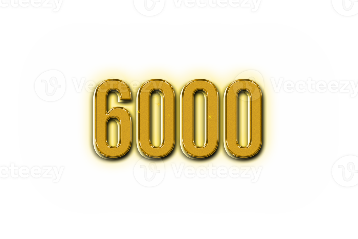 6000 subscribers celebration greeting Number with golden design ...