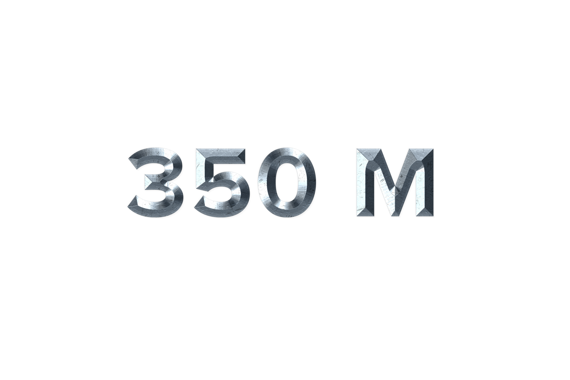 350 Million Subscribers Celebration Greeting Number With Grey Metal 350-million-subscribers-celebration-greeting-number-with-grey-metal