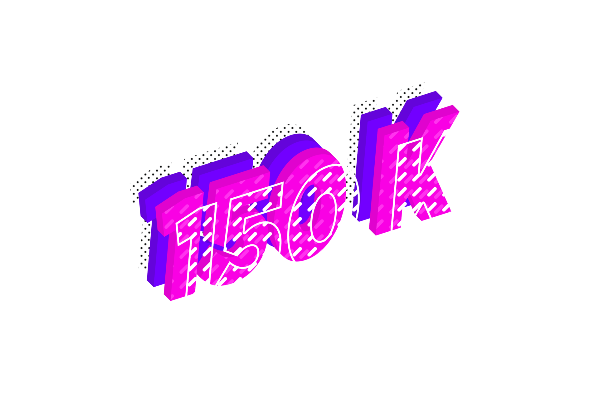 150 k subscribers celebration greeting Number with multi layer design ... 150 k subscribers celebration greeting Number with multi layer design ...