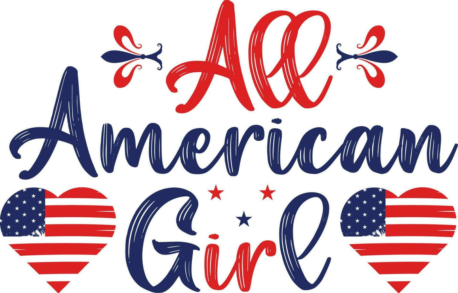 All American Girl T Shirt Design 23677886 Vector Art At Vecteezy 3090