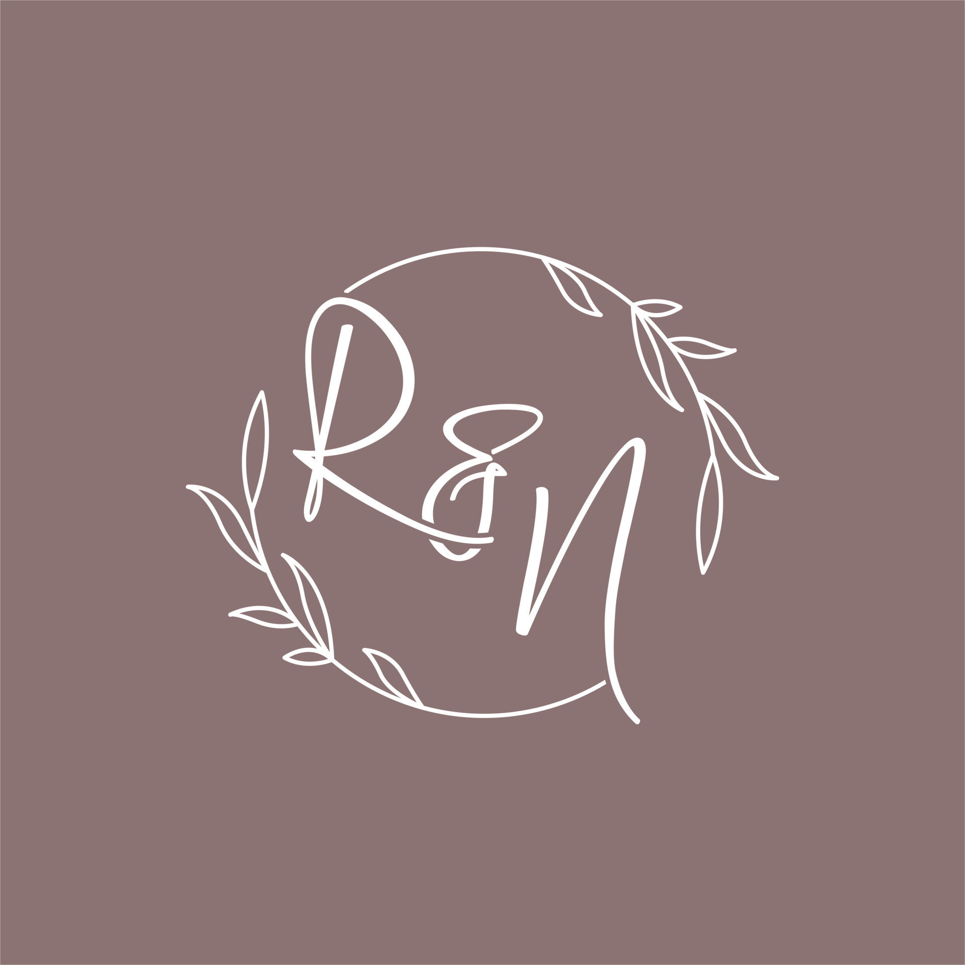 Rn Wedding Initials Monogram Logo Ideas 23679798 Vector Art At Vecteezy