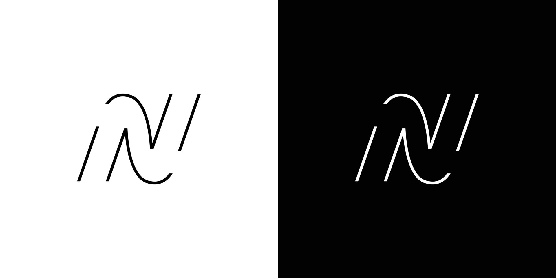 Modern and unique letter N initials logo design 23687420 Vector Art at Vecteezy