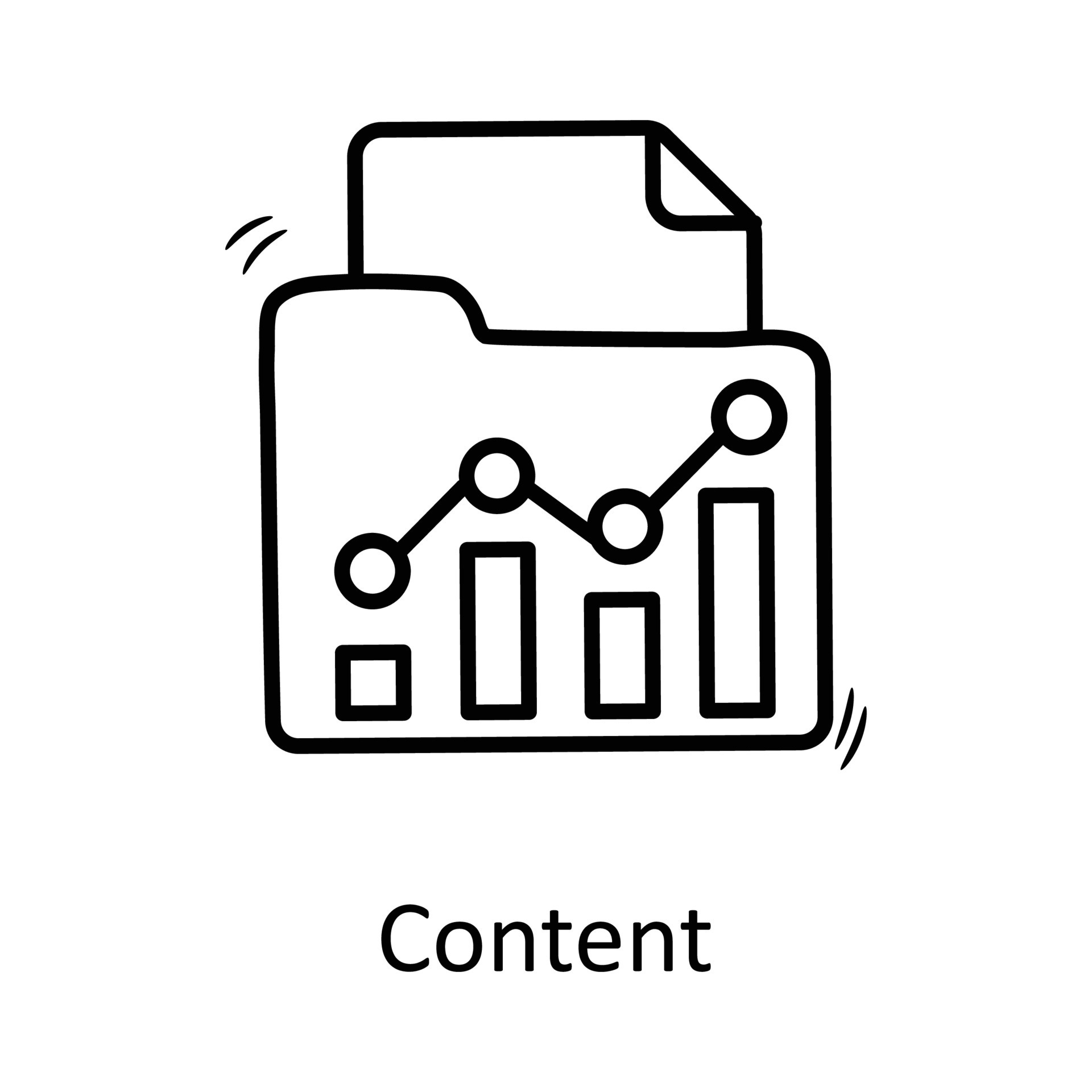 Content Vector Outline Icon Design Illustration Business Symbol On White Background Eps 10 File