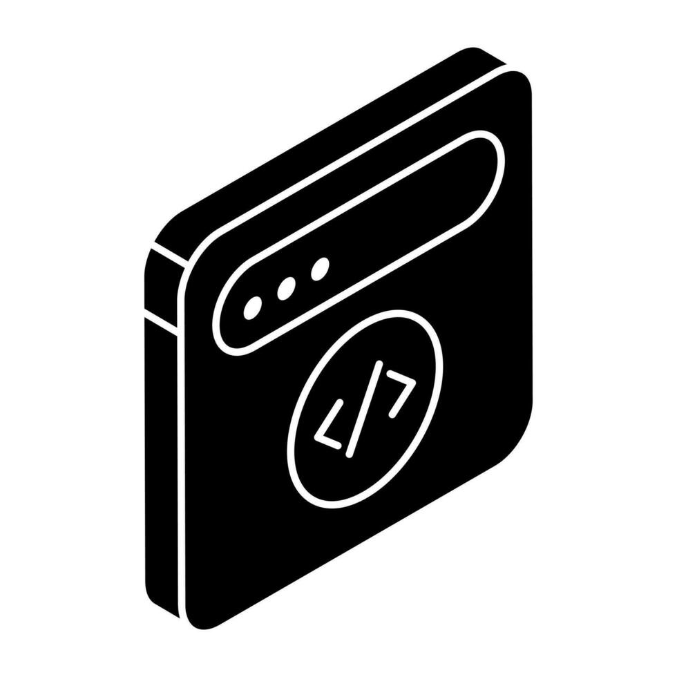 Unique design icon of web coding 23689682 Vector Art at Vecteezy