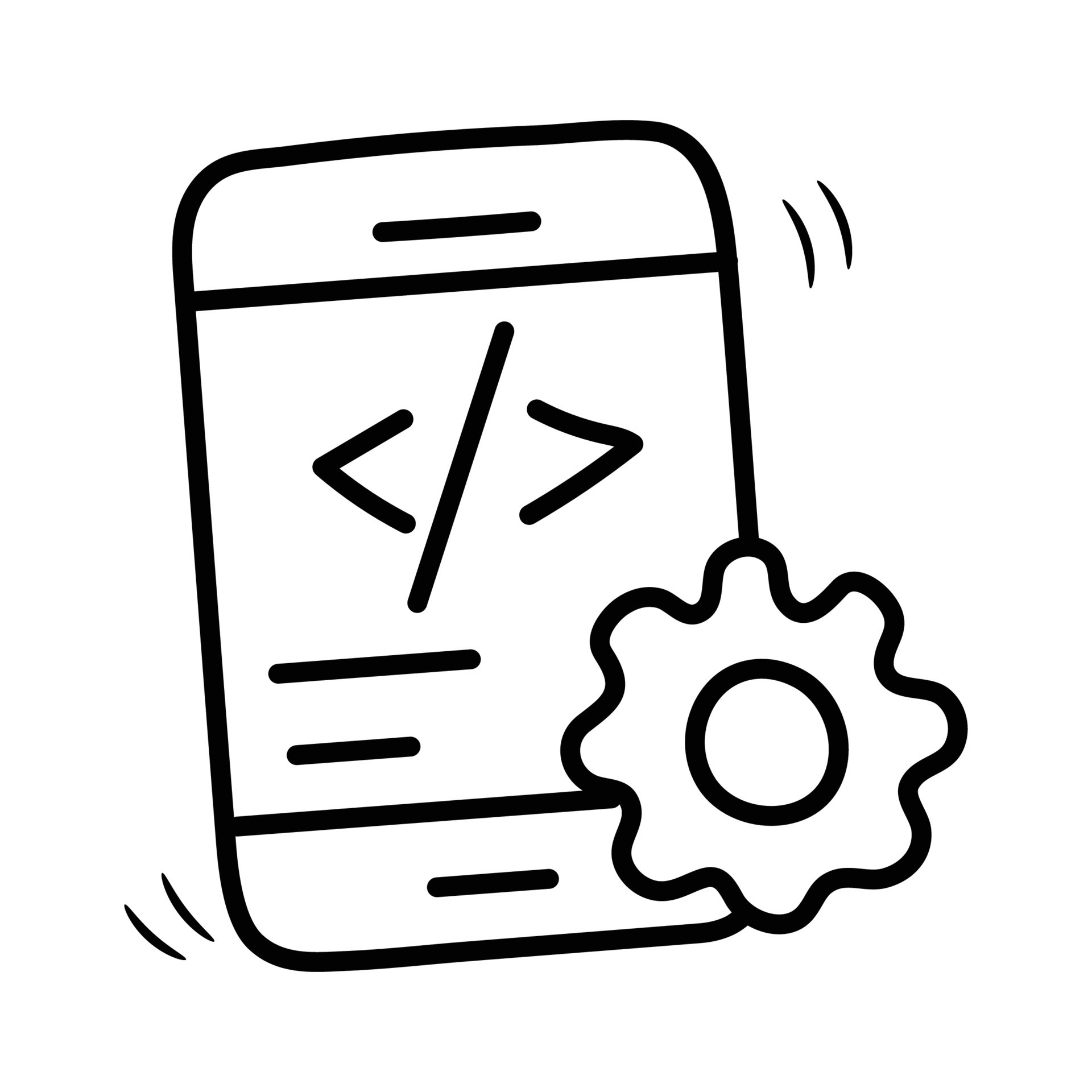 App Development Vector Outline Icon Design Illustration Banking And Finance Symbol On White