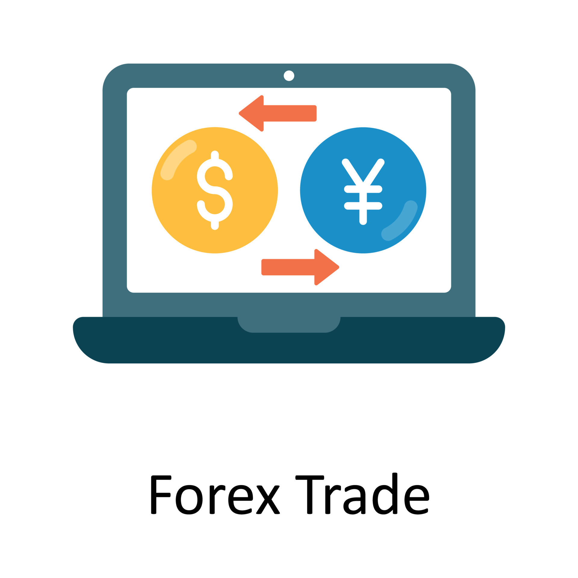 Forex Trade vector Flat Icon Design illustration. Finance Symbol on White background EPS 10 File ...
