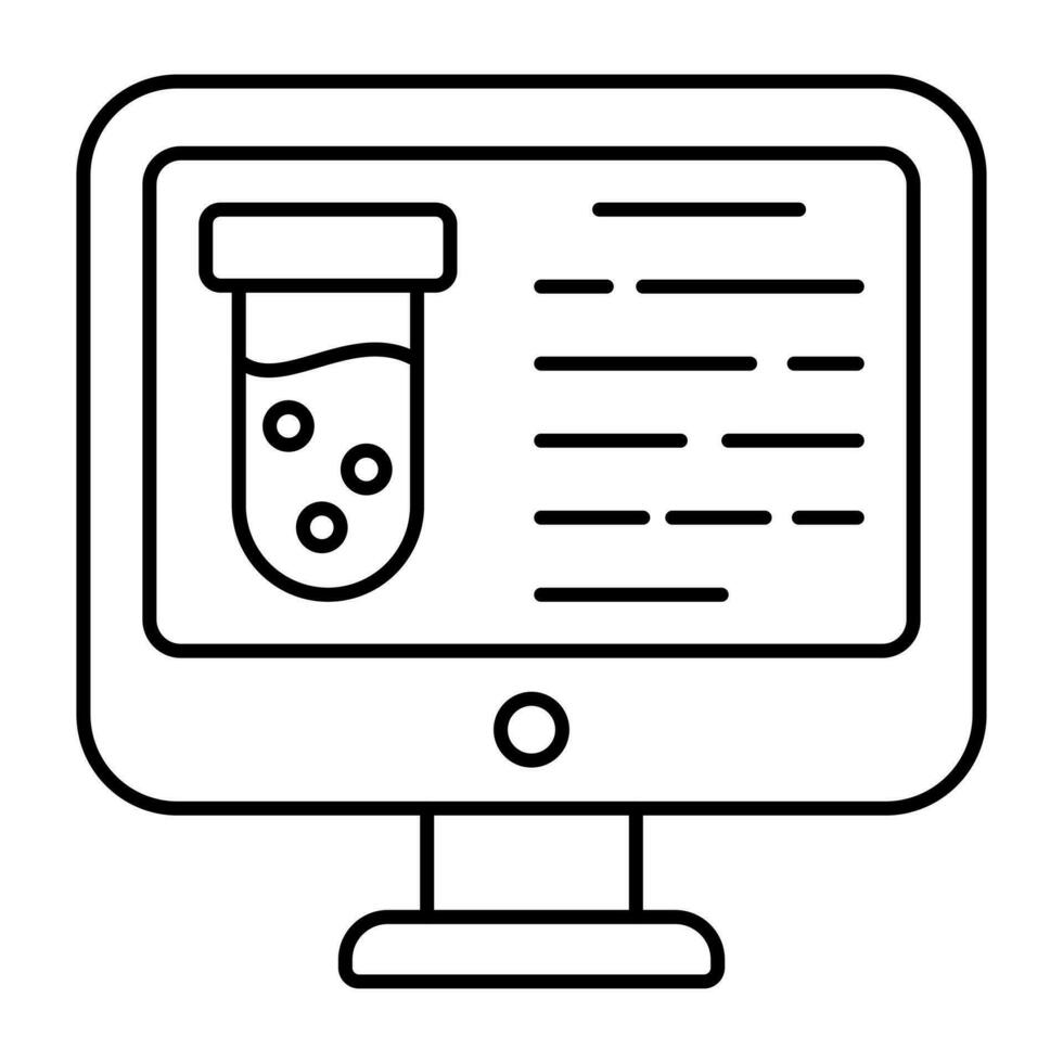 Editable Linear Design Vector Of Online Experiment 23690468 Vector Art