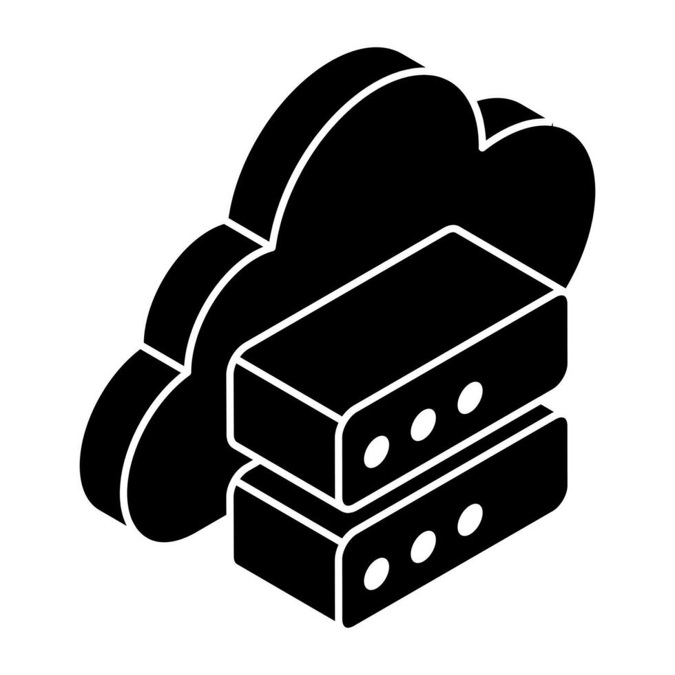 An icon design of cloud server 23690622 Vector Art at Vecteezy