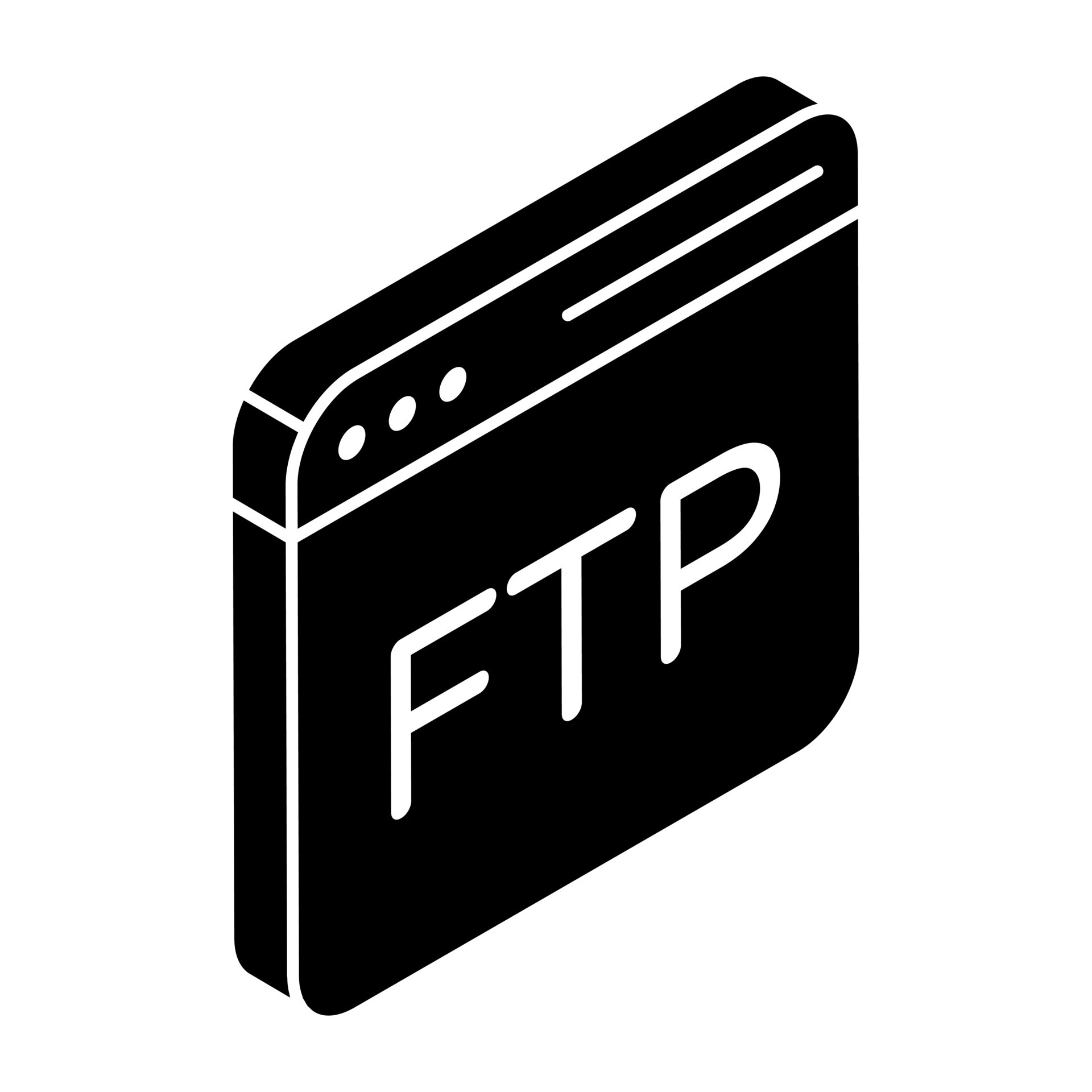 A unique design icon of file transfer protocol 23690654 Vector Art at ...