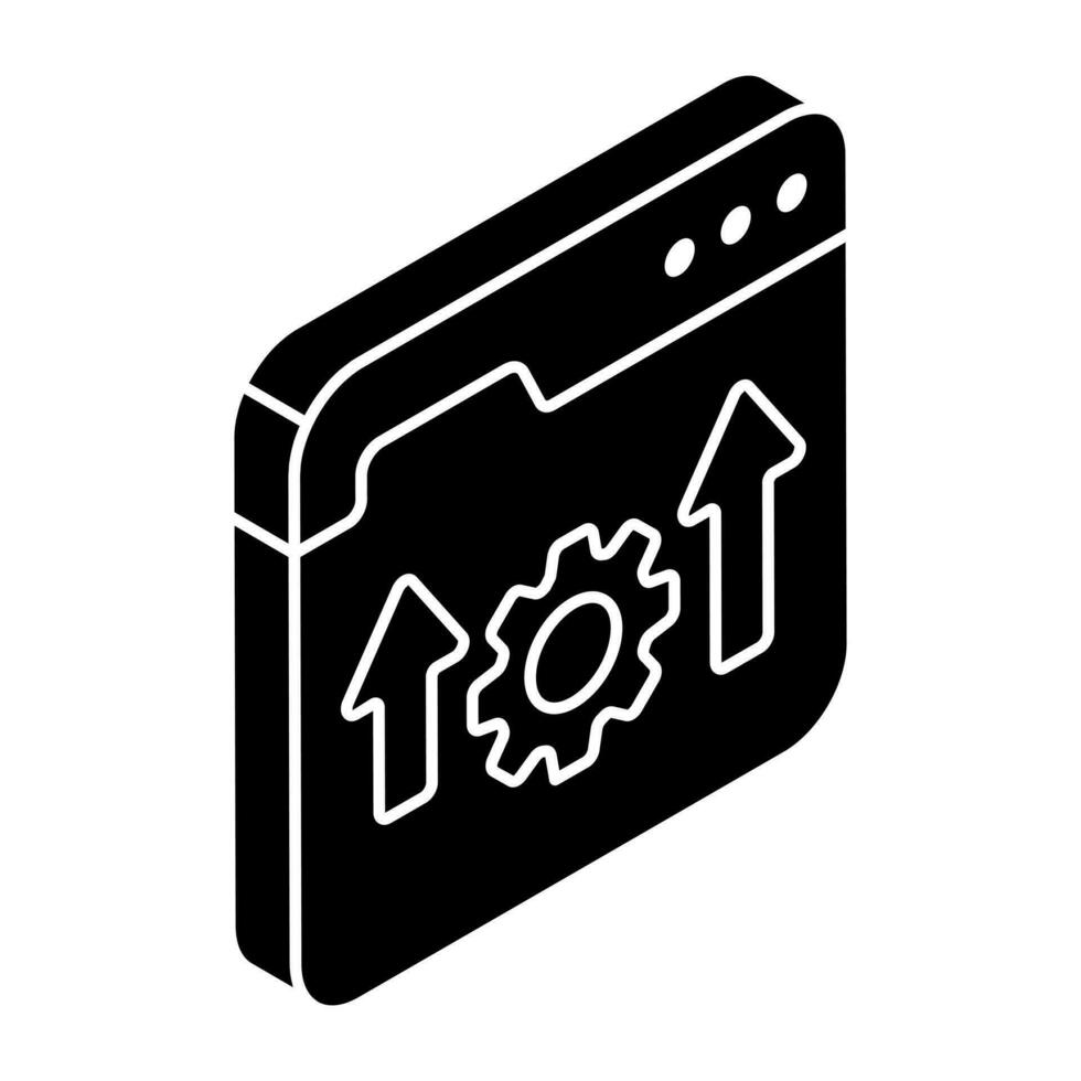 A unique design icon of web setting 23690736 Vector Art at Vecteezy