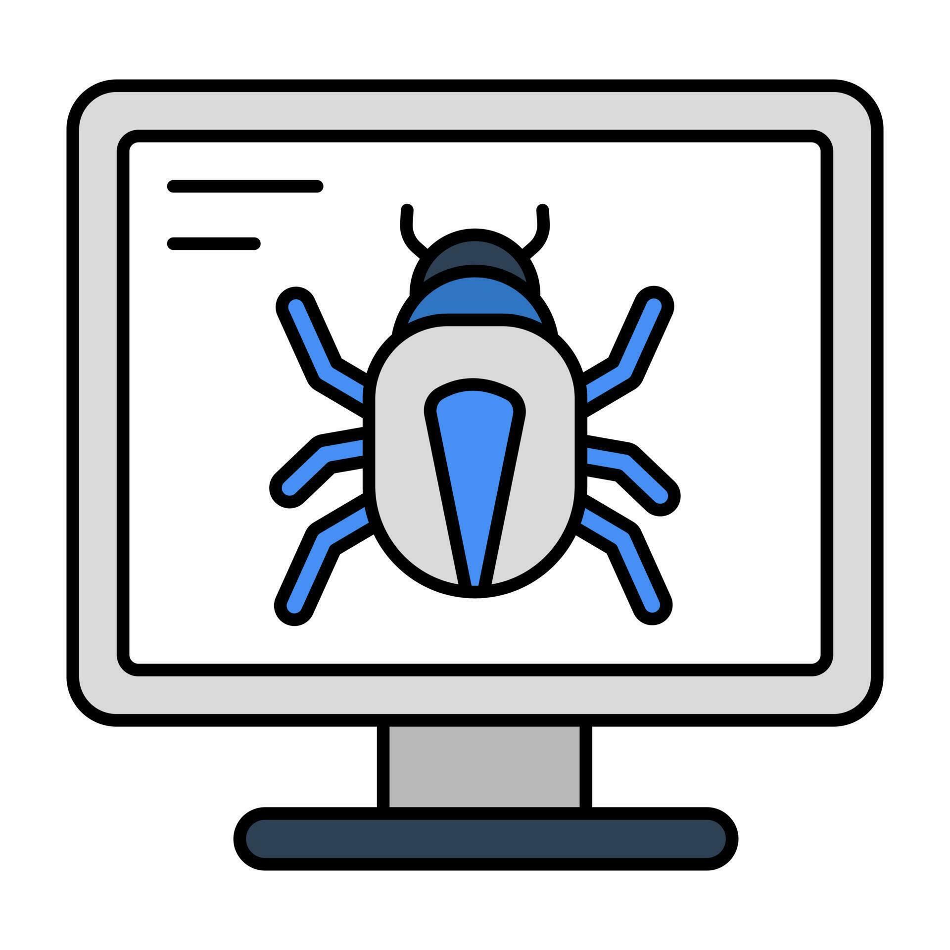 A premium download icon of computer bug 23691818 Vector Art at Vecteezy