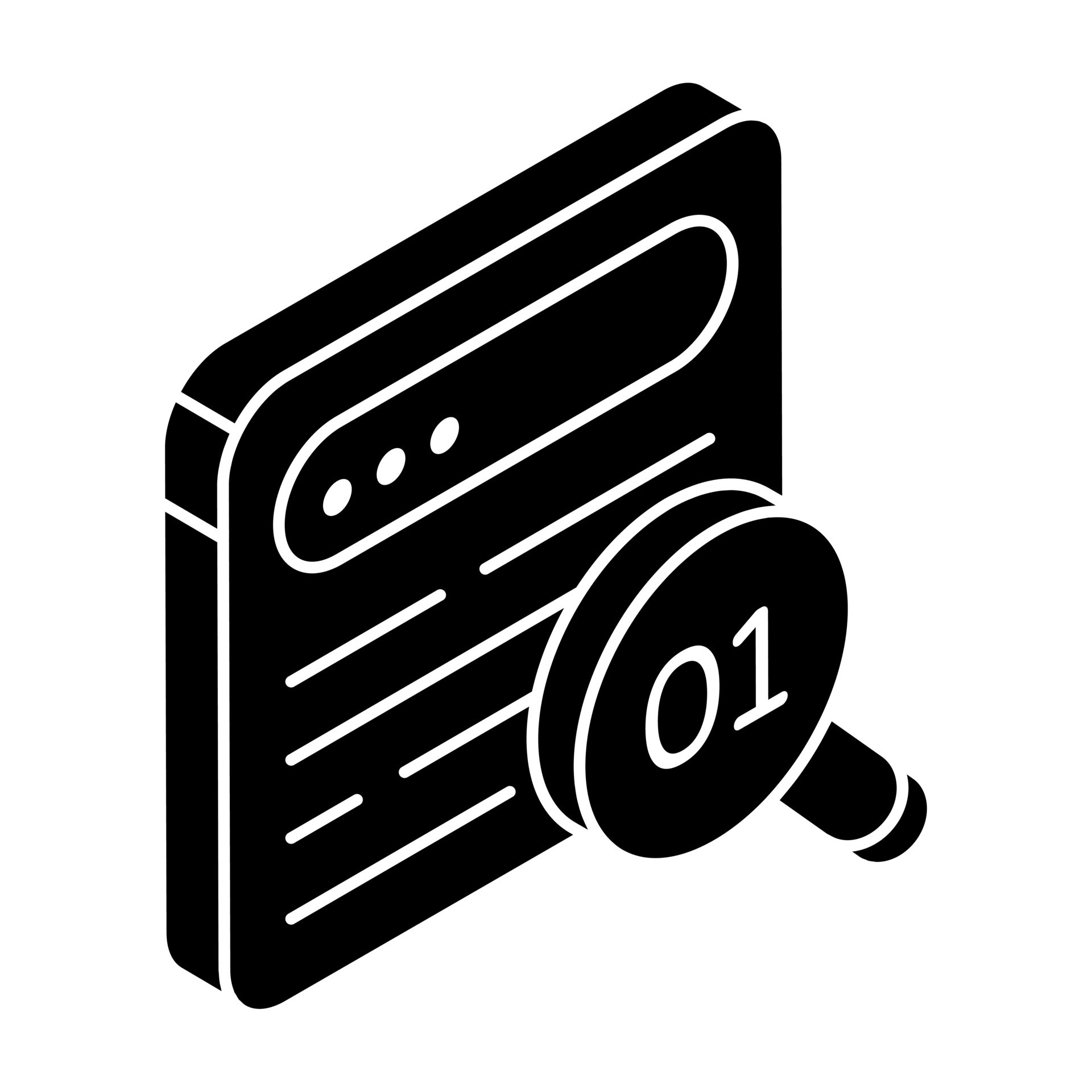 An icon design of search binary data 23691873 Vector Art at Vecteezy