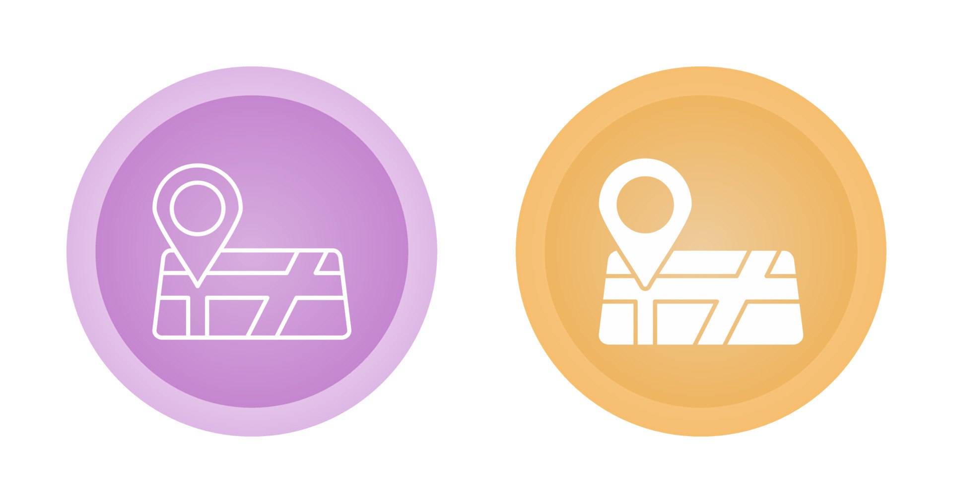 Map Vector Icon Set 23693860 Vector Art at Vecteezy