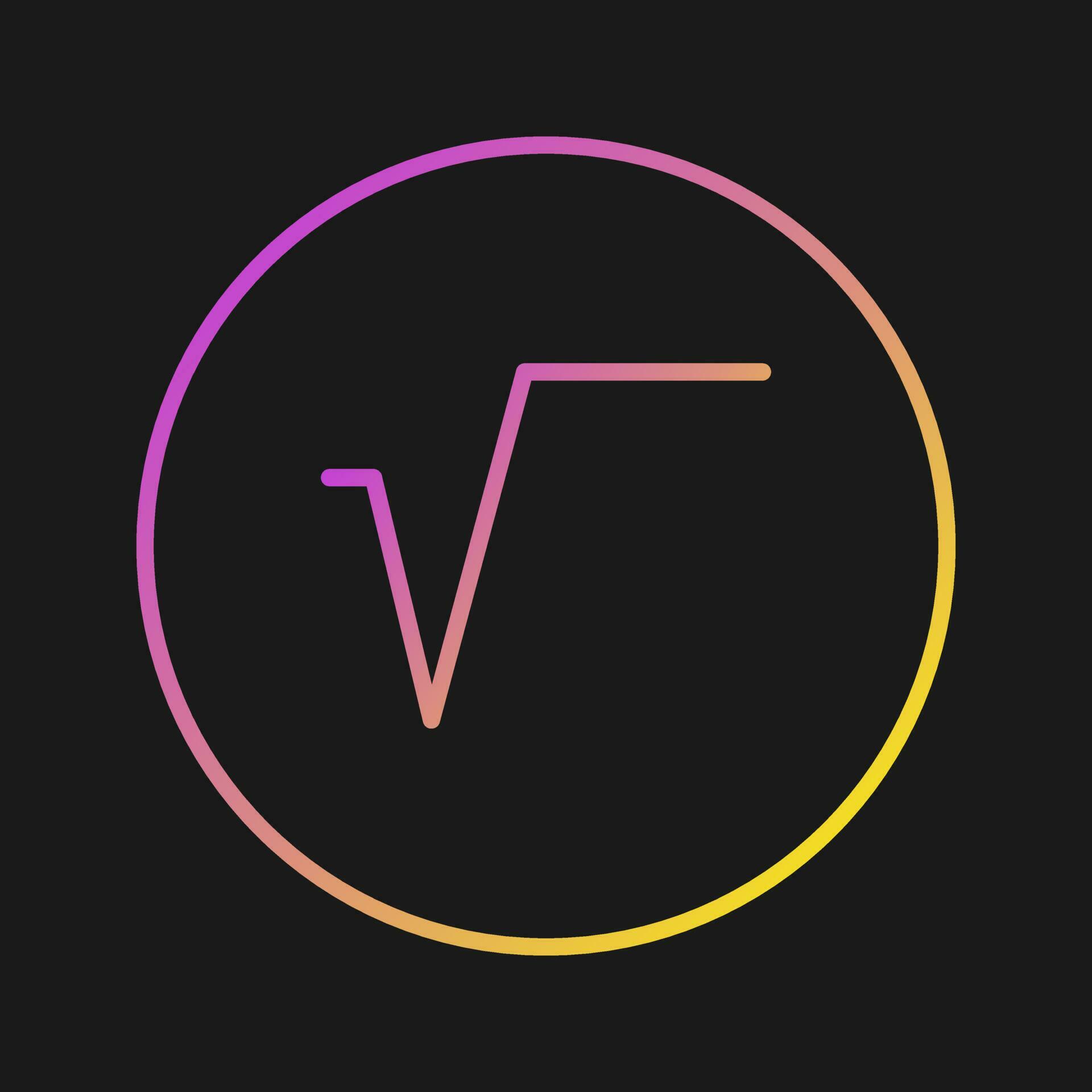 Square Root Symbol Vector Icon 23694097 Vector Art At Vecteezy