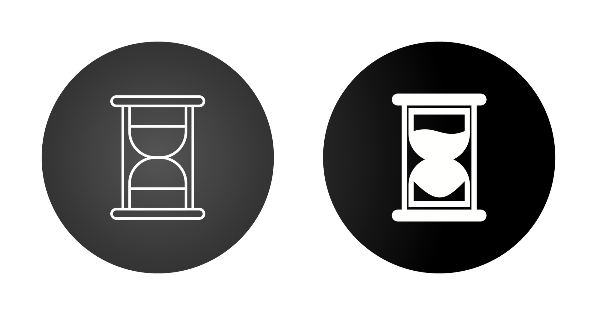 Hourglass Vector Icon Set 23694898 Vector Art At Vecteezy