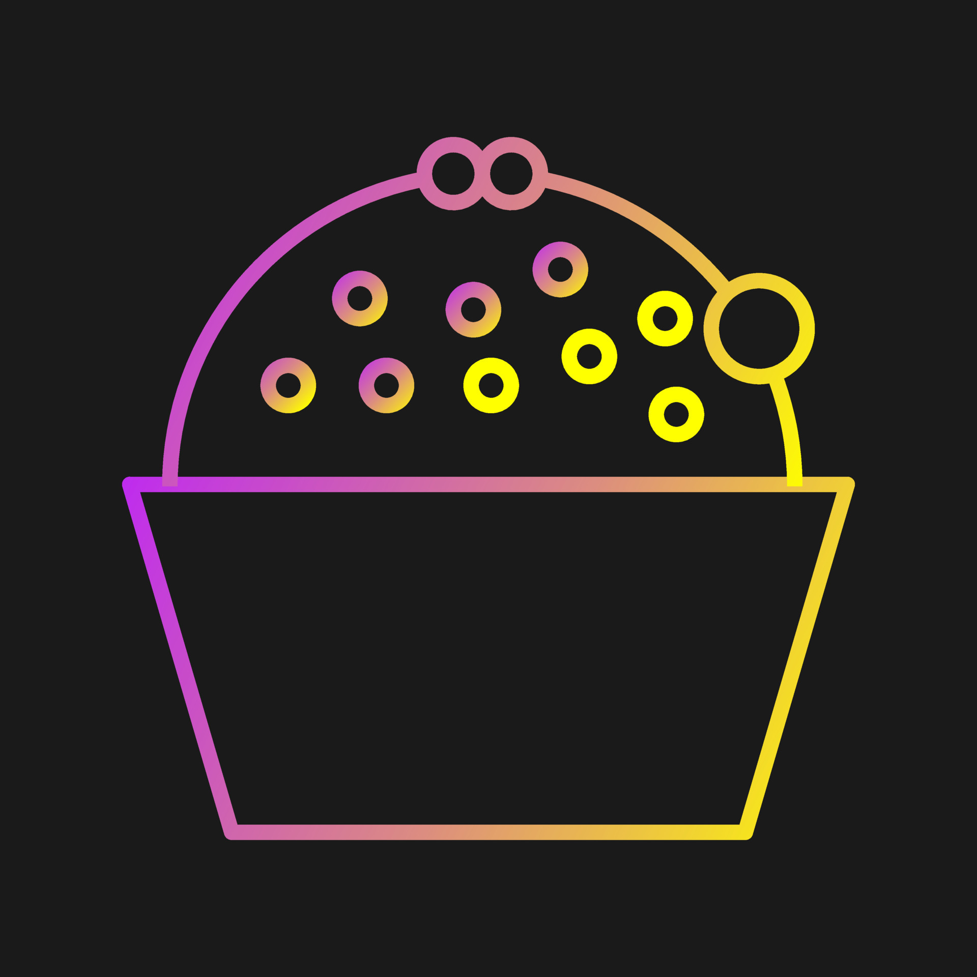 Cup Cake Vector Icon 23695055 Vector Art At Vecteezy