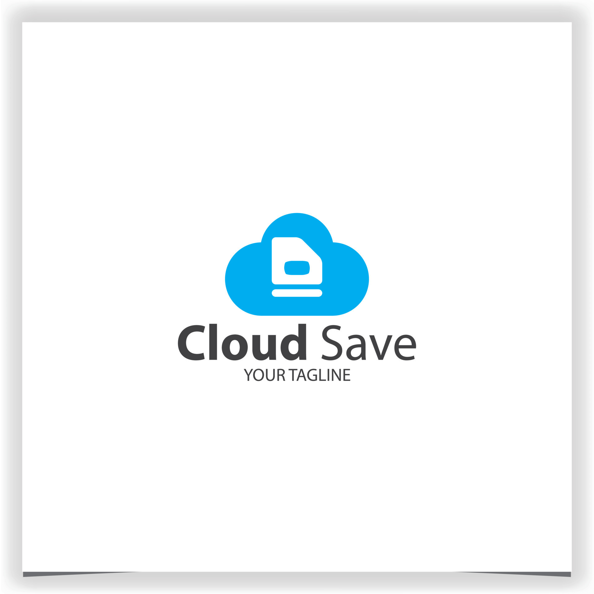 cloud save icon logo premium elegant template vector eps 10 23705215 Vector Art at Vecteezy