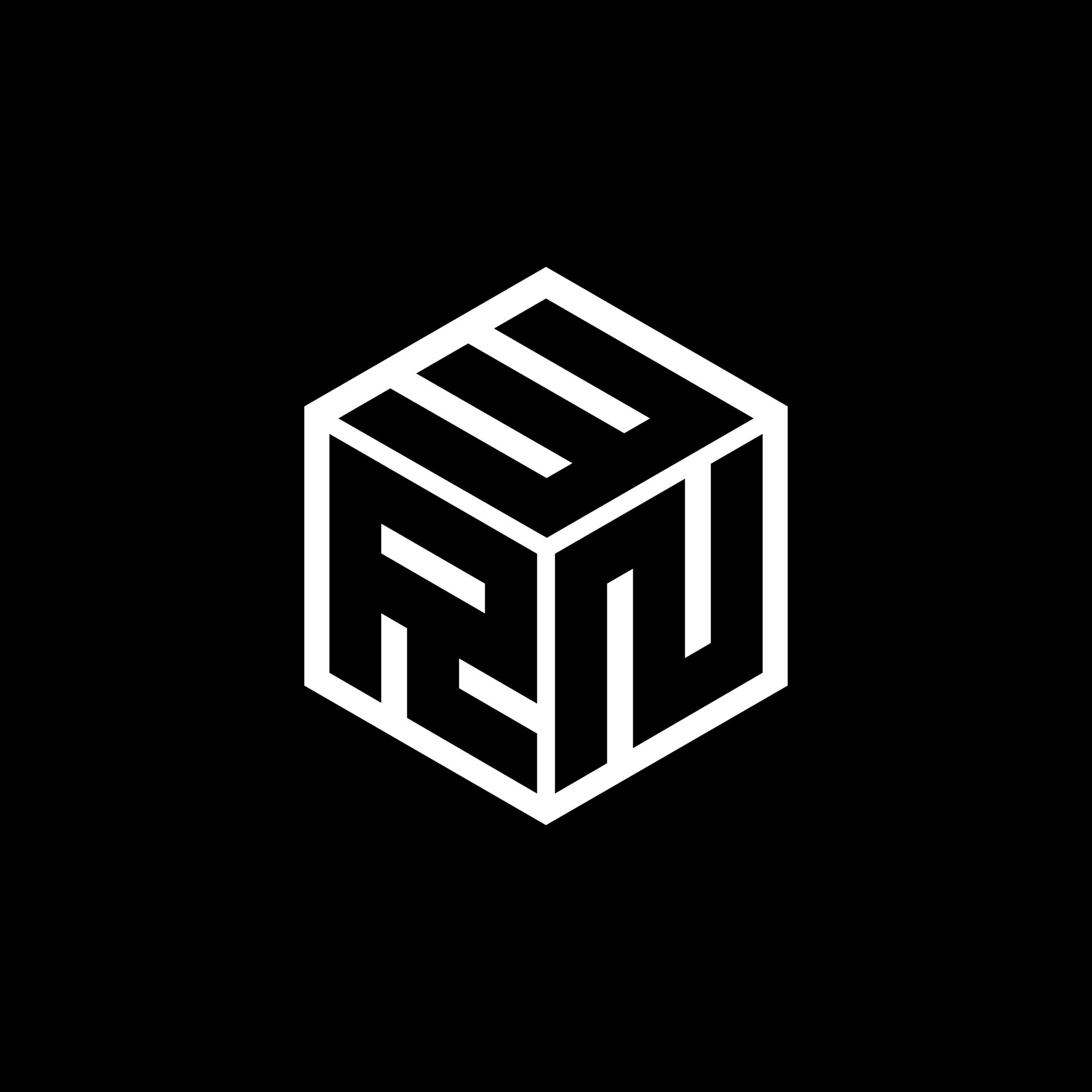 RNW letter logo design in illustration. Vector logo, calligraphy designs for logo, Poster ...