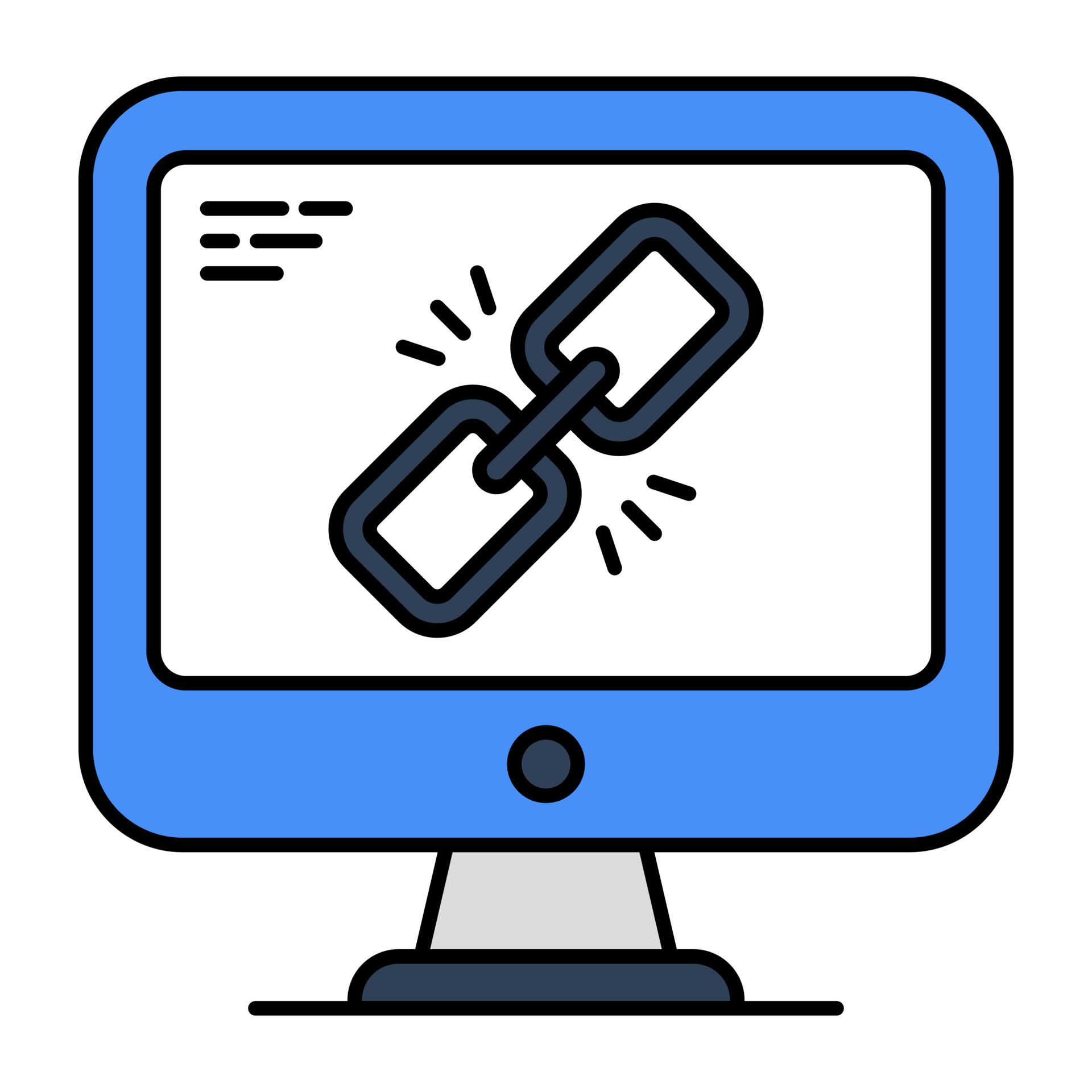 An icon design of linked computer 23709686 Vector Art at Vecteezy