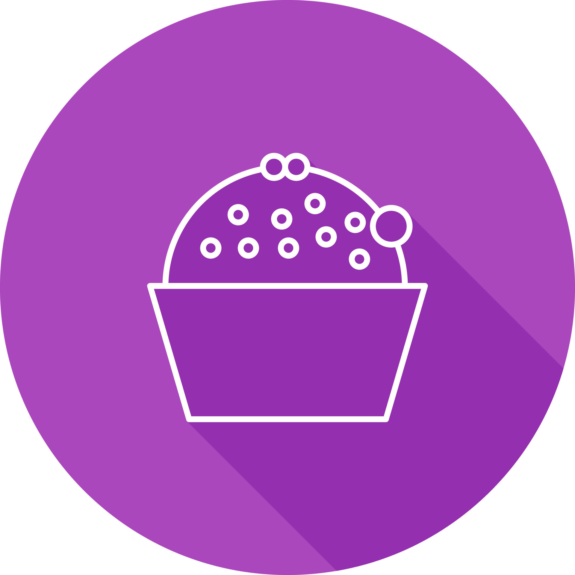 Cup Cake Vector Icon 23719351 Vector Art At Vecteezy