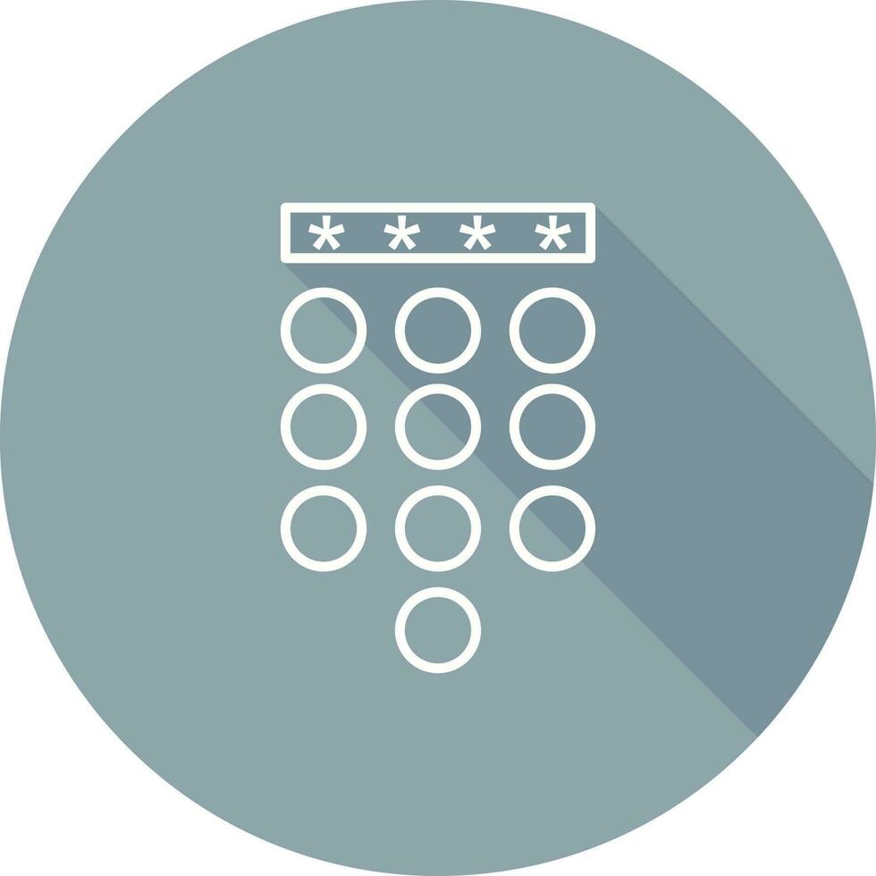 Passcode Lock Vector Icon 23720360 Vector Art at Vecteezy