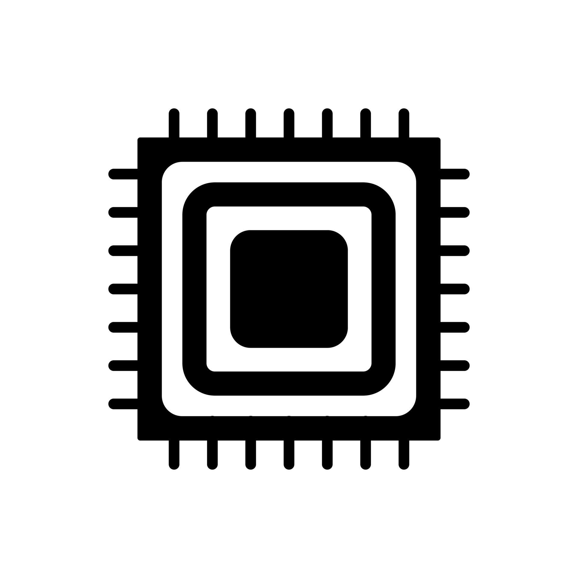 Chip vector icon. Microchip illustration symbol. CPU sign. core logo ... Chip vector icon. Microchip illustration symbol. CPU sign. core logo ...
