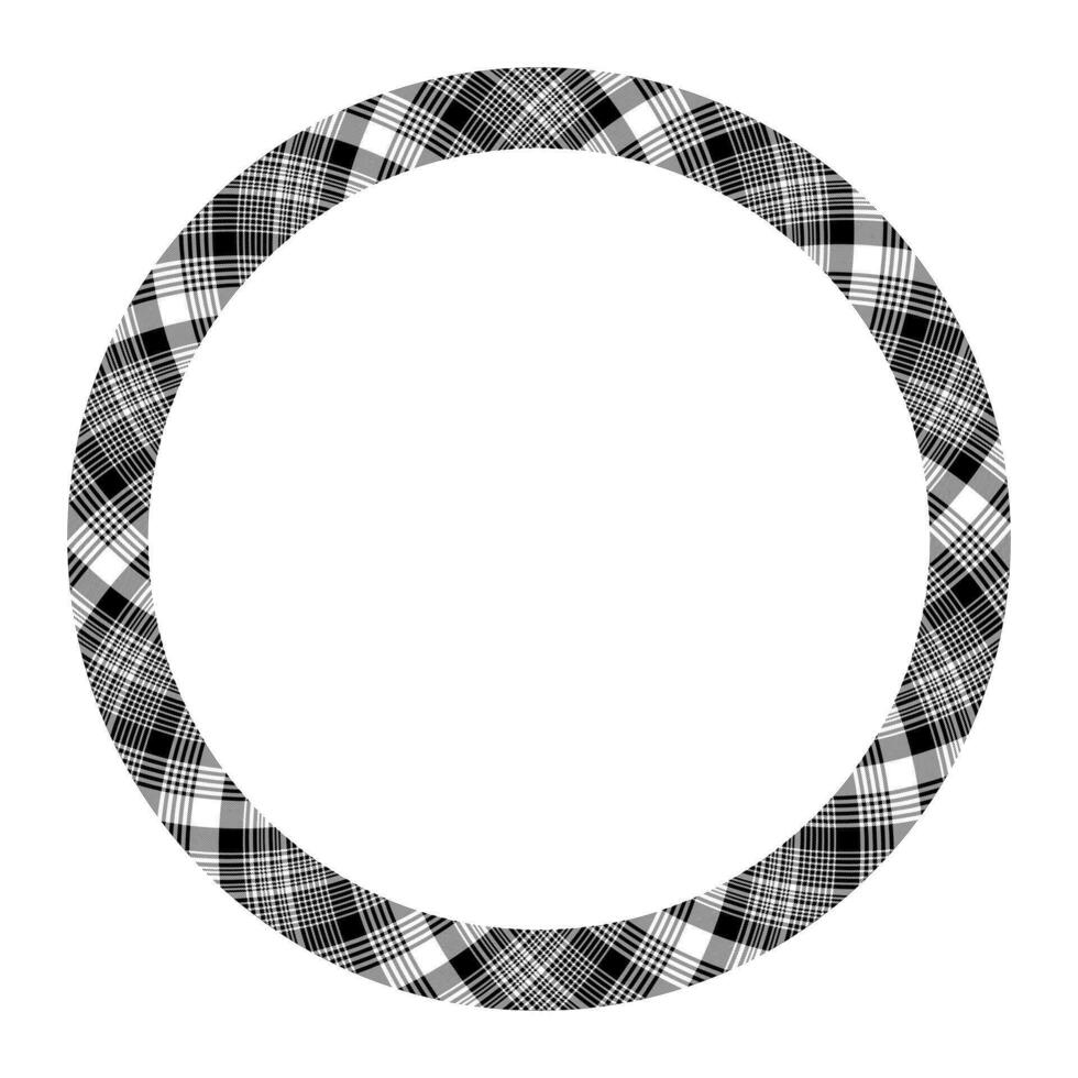 Circle borders and frames vector. Round border pattern geometric vintage frame design. Scottish ...